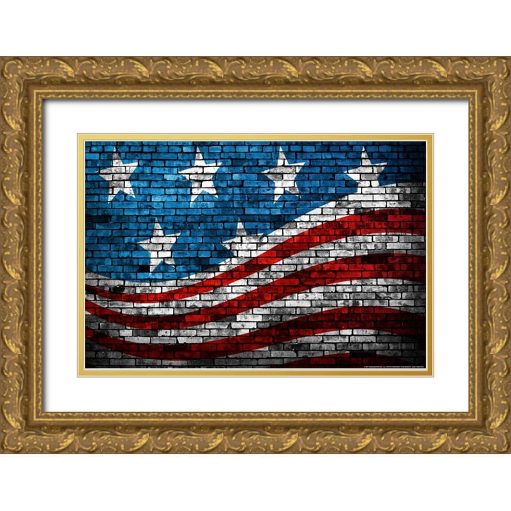 Nobleworks, Inc. 14x11 Gold Ornate Wood Framed with Double Matting ...