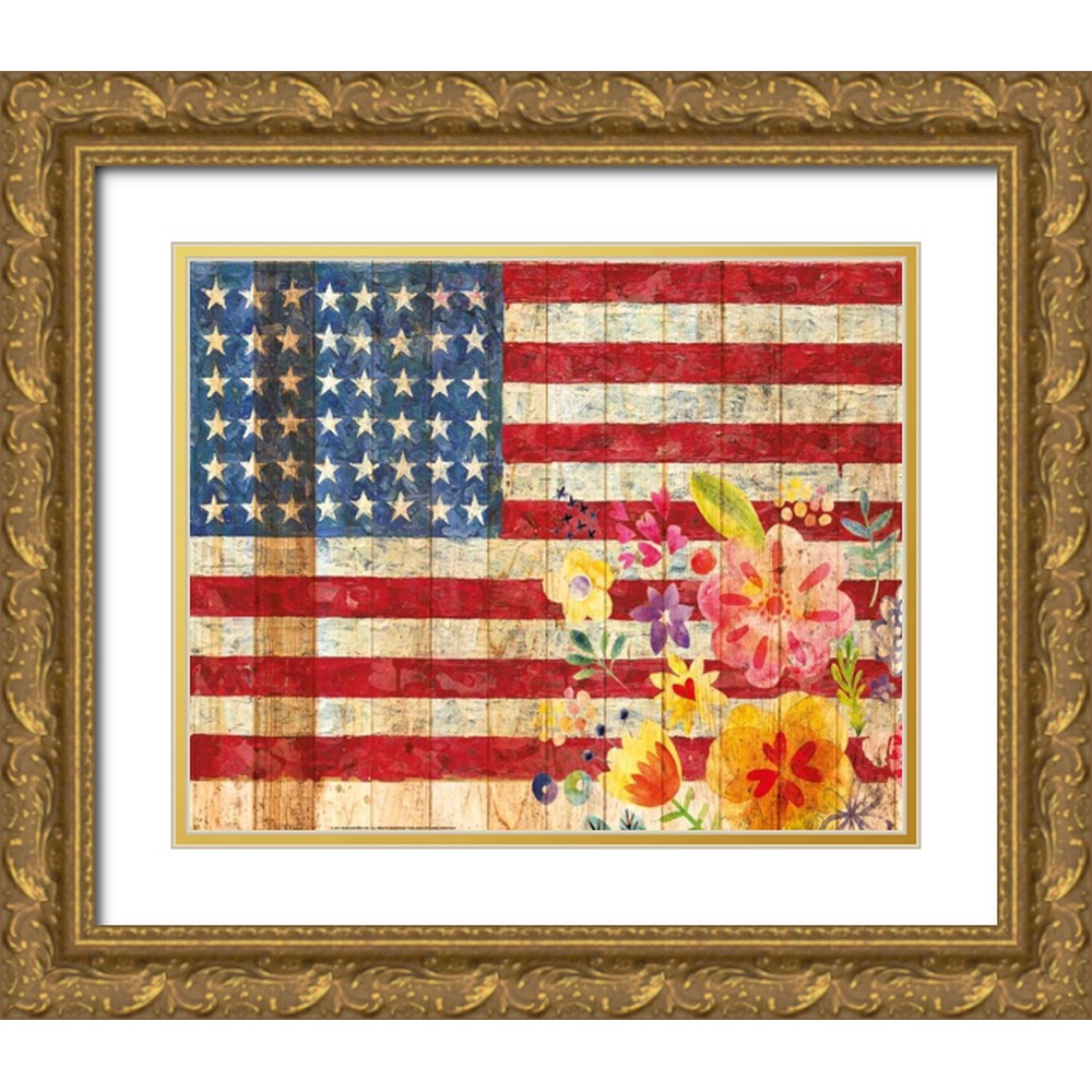 Nobleworks, Inc. 14x12 Gold Ornate Wood Framed with Double Matting ...