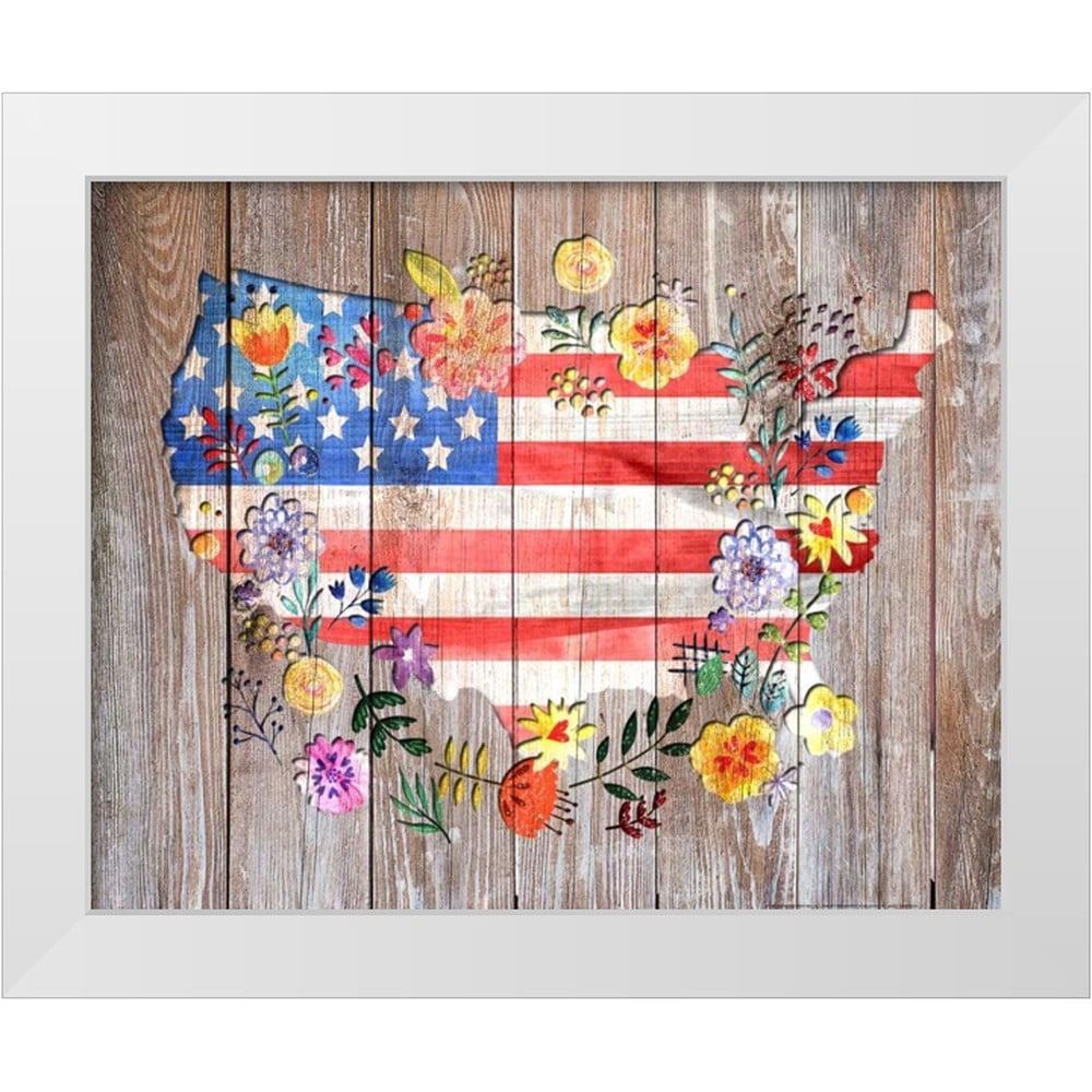 Nobleworks, Inc. 14x12 White Modern Wood Framed Museum Art Print Titled ...