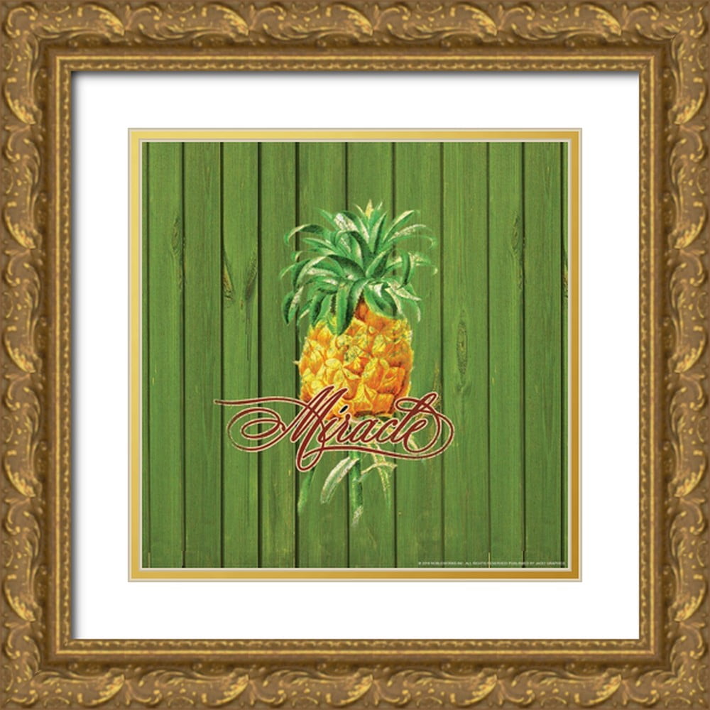Nobleworks, Inc. 15x15 Gold Ornate Wood Framed with Double Matting ...