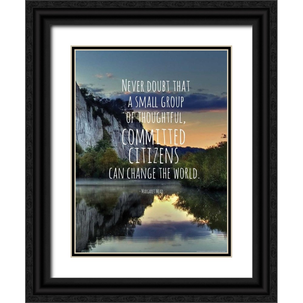 Nobleworks, Inc. 19x24 Black Ornate Wood Framed with Double Matting ...
