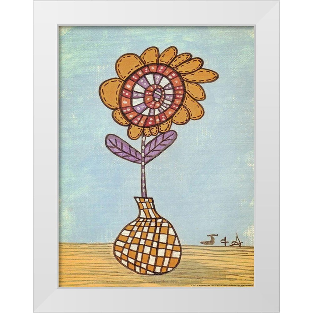Nobleworks, Inc. 19x24 White Modern Wood Framed Museum Art Print Titled ...