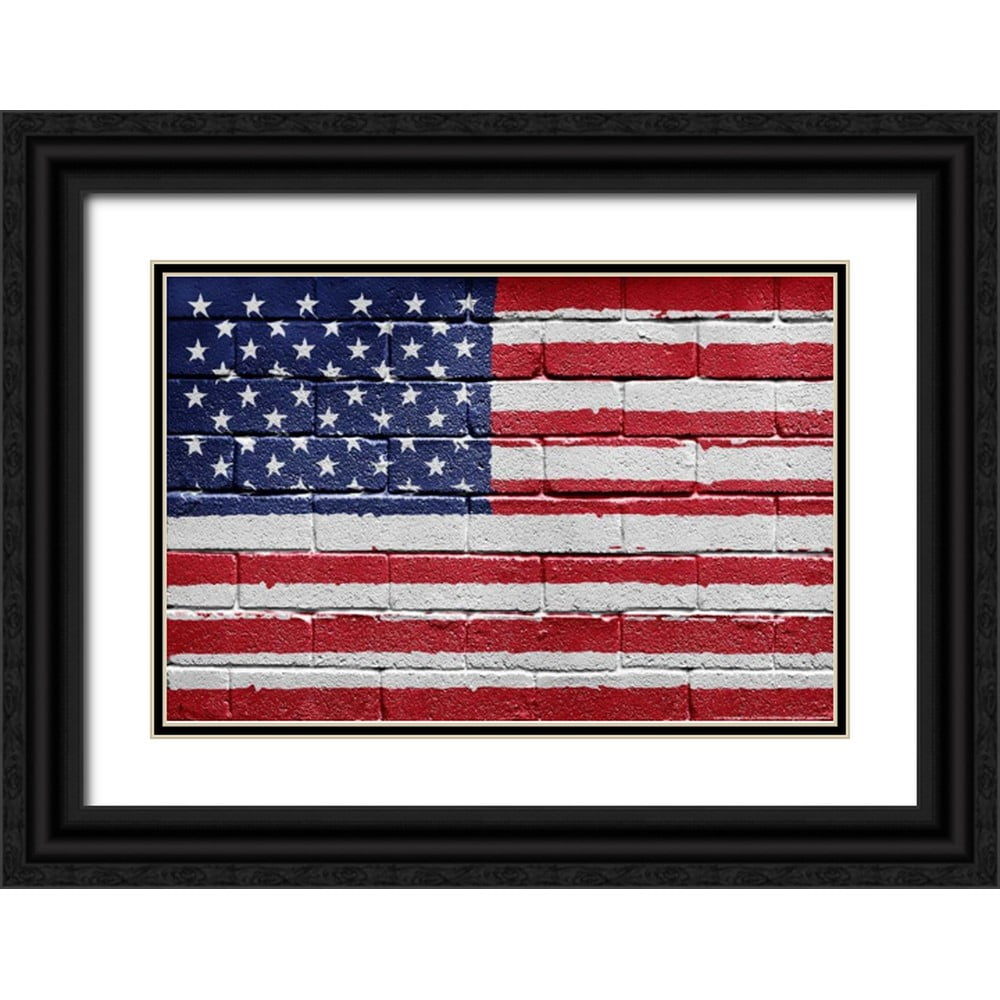 Nobleworks, Inc. 24x17 Black Ornate Wood Framed with Double Matting ...