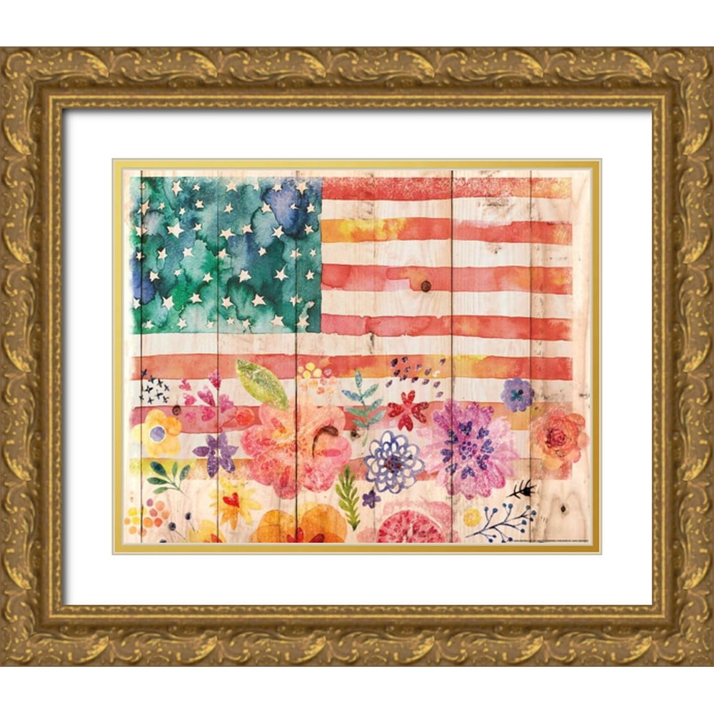 Nobleworks, Inc. 24x20 Gold Ornate Wood Framed with Double Matting ...