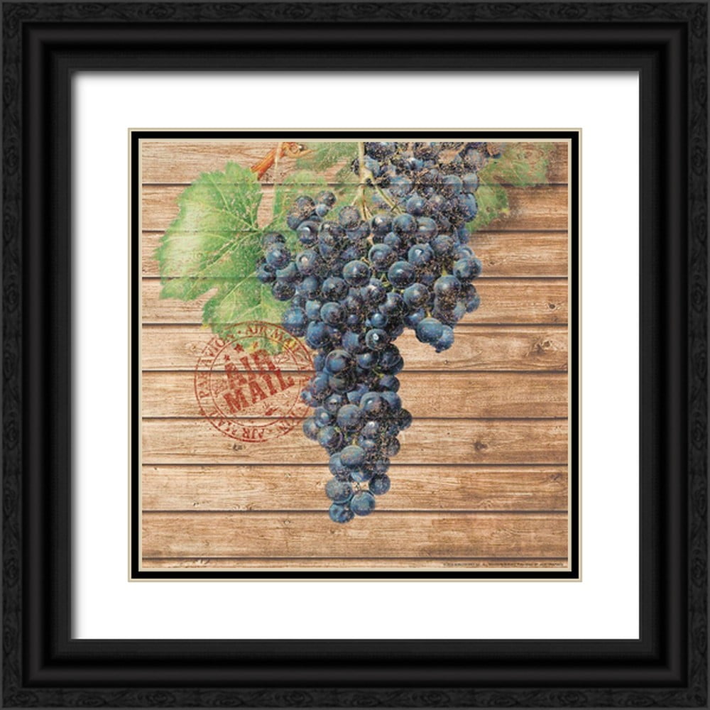Nobleworks, Inc. 26x26 Black Ornate Wood Framed with Double Matting ...