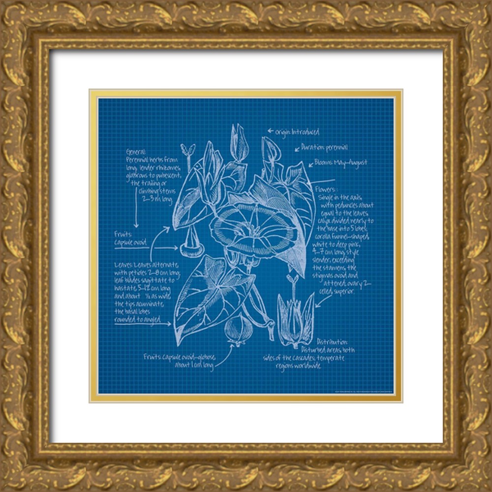 Nobleworks, Inc. 26x26 Gold Ornate Wood Framed with Double Matting ...