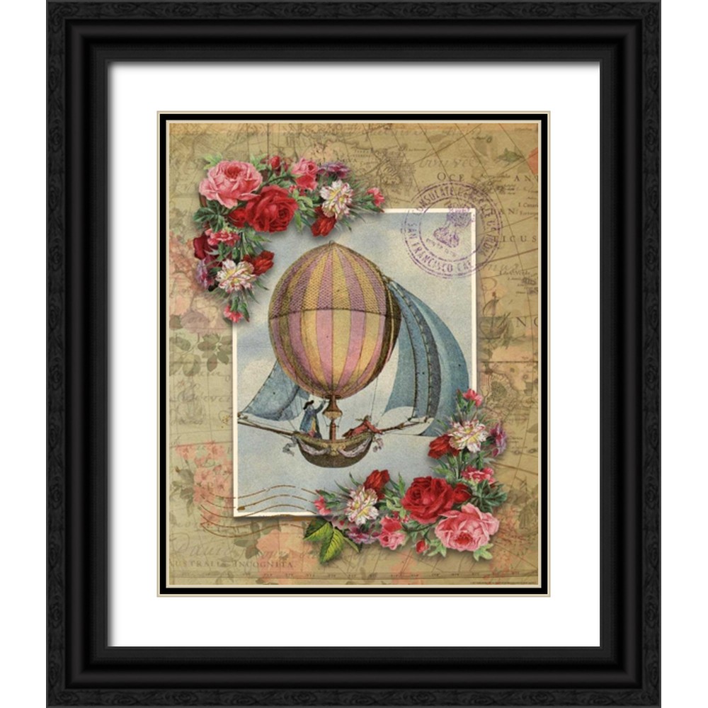 Nobleworks, Inc. 26x32 Black Ornate Wood Framed with Double Matting ...