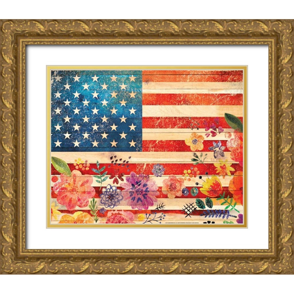 Nobleworks, Inc. 32x26 Gold Ornate Wood Framed with Double Matting Museum Art Print Titled ...