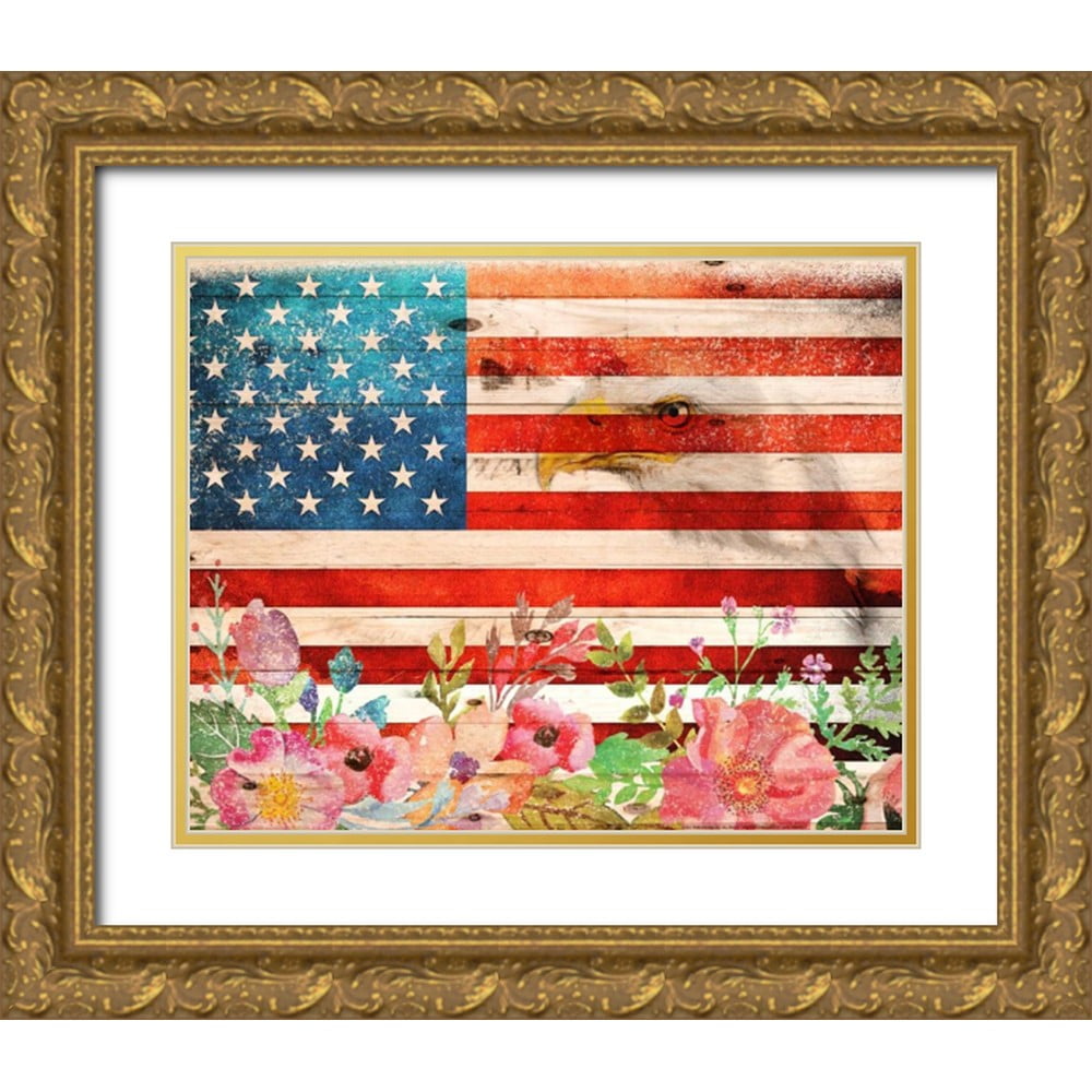 Nobleworks, Inc. 32x26 Gold Ornate Wood Framed with Double Matting ...