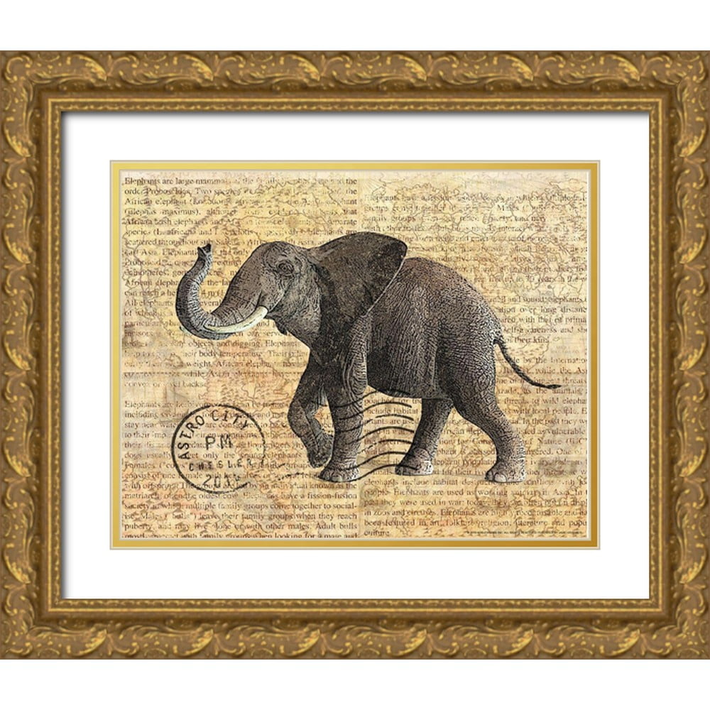 Nobleworks, Inc. 32x26 Gold Ornate Wood Framed with Double Matting ...