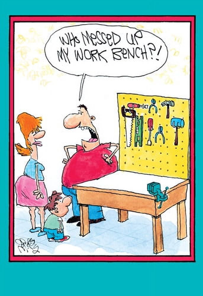 Nobleworks Messed Up Work Bench Funny / Humorous McCoy Bros Father's ...