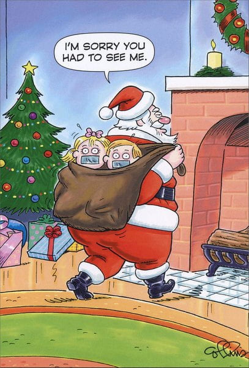 Nobleworks Santa Kidnap Funny / Humorous Christmas Card (1 card/1 ...