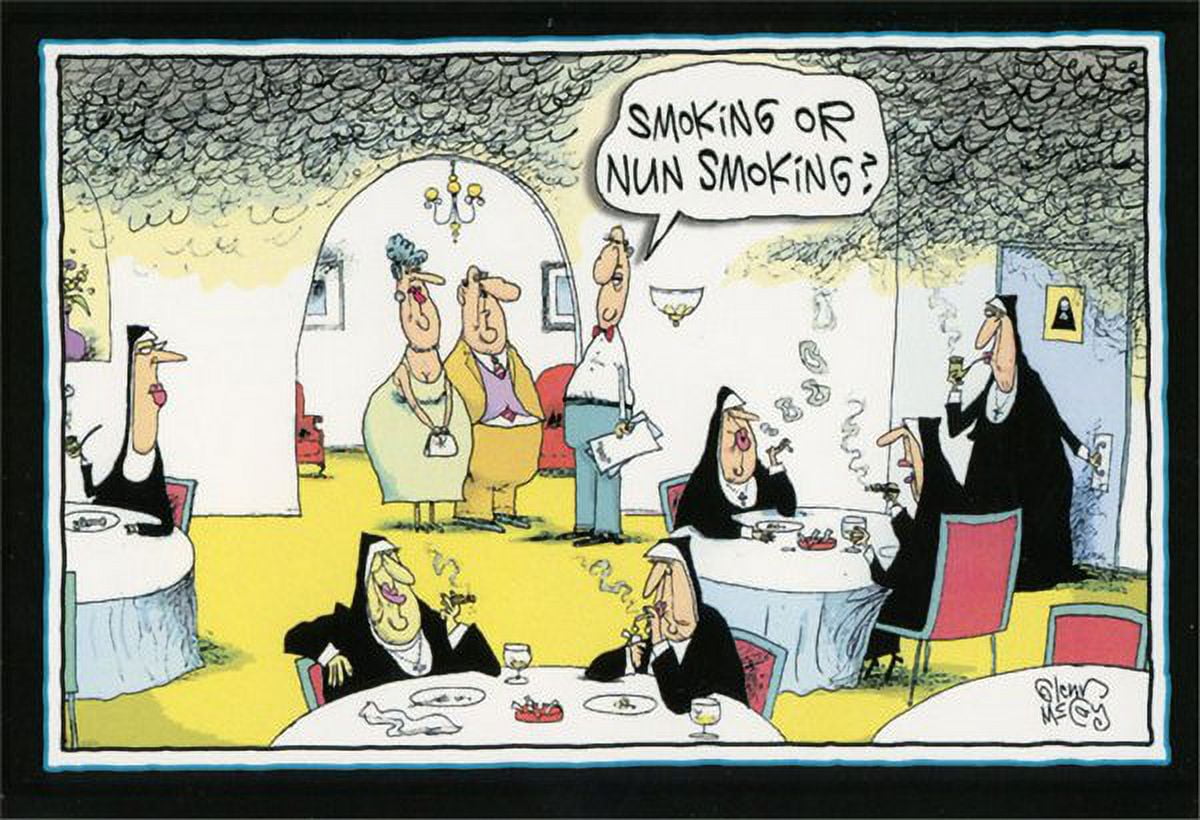 Nobleworks Smoking or Nun-Smoking Funny / Humorous McCoy Bros Birthday ...