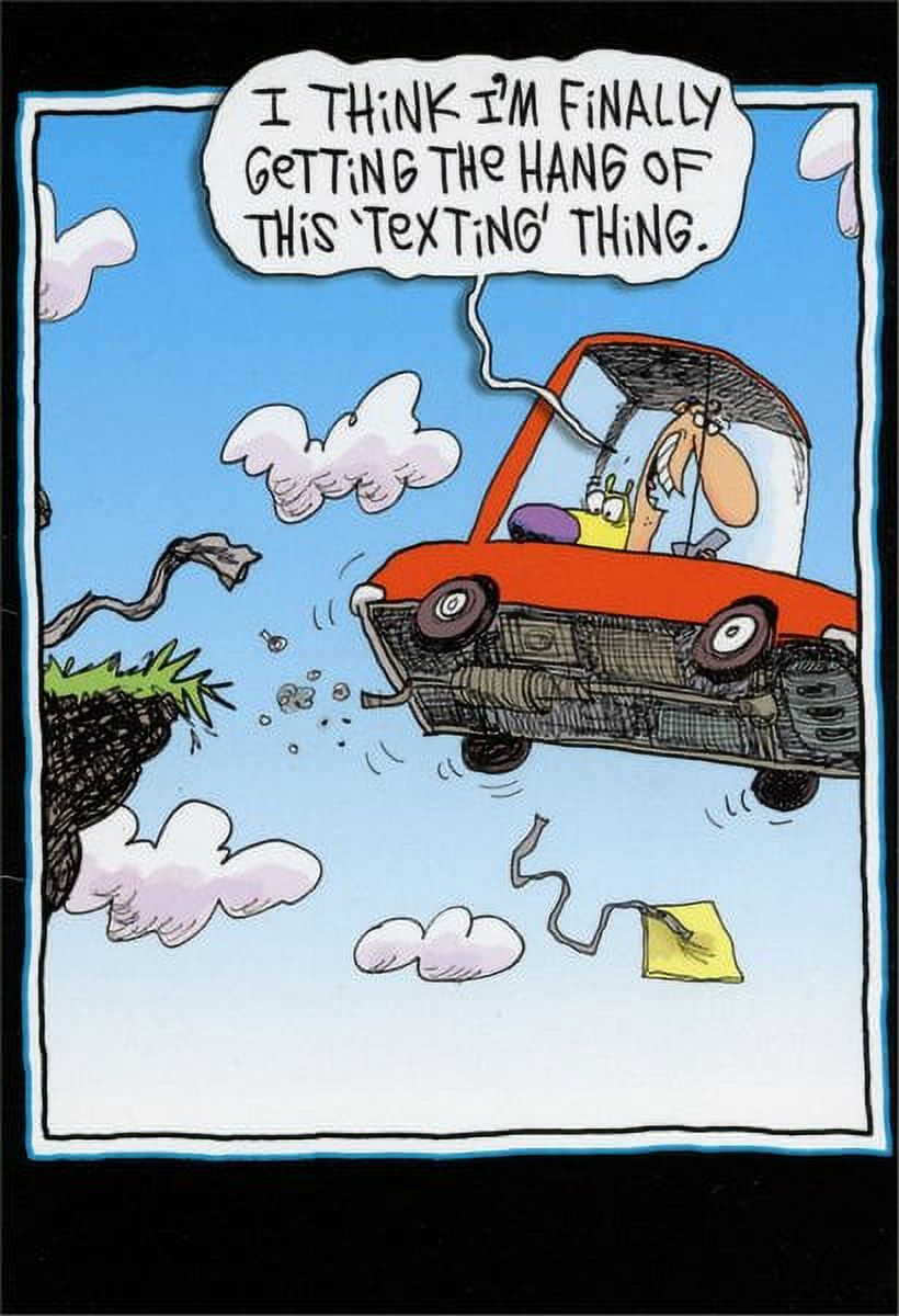 Nobleworks Texting While Driving Funny / Humorous McCoy Bros Birthday ...