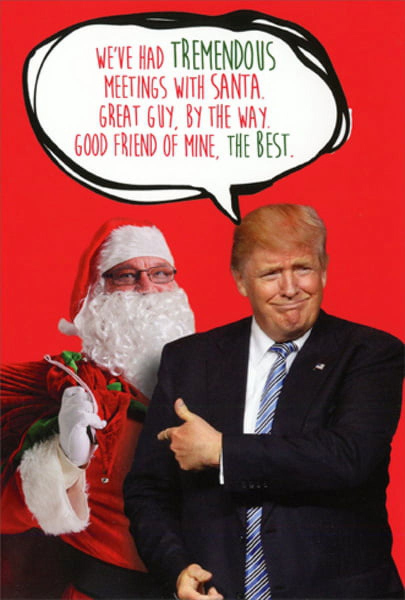 Nobleworks Trump Meetings With Santa Humorous / Funny Political ...