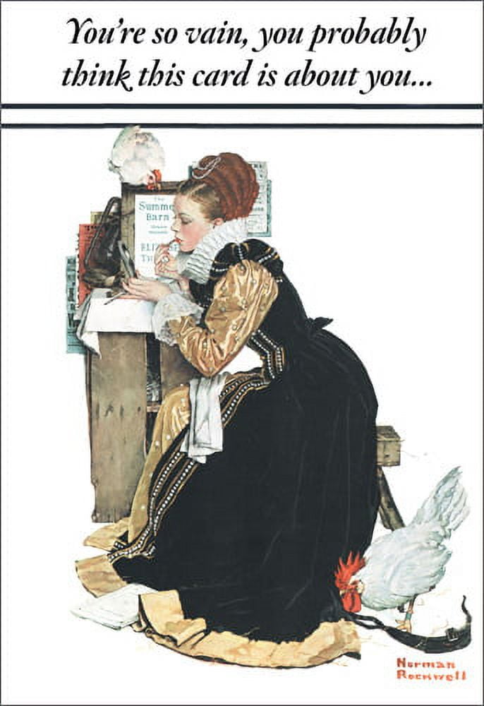 Nobleworks You're So Vain Funny / Humorous Norman Rockwell Birthday ...