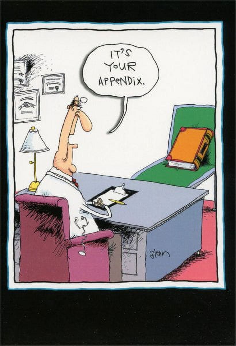 Nobleworks Your Appendix Funny / Humorous McCoy Bros Get Well Card ...