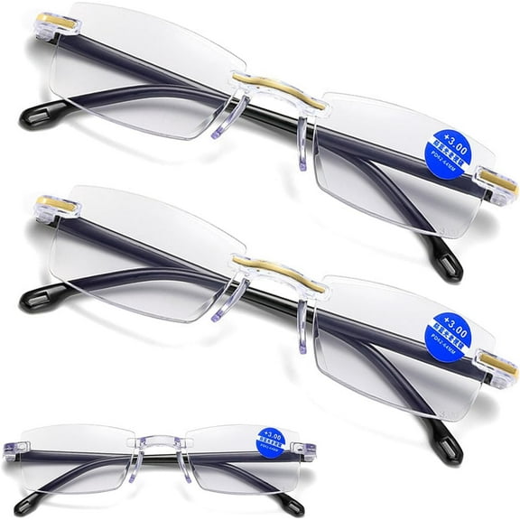 Blue Ease Optics Glasses, Clear Automatic Zoom Reading Eyeglasses ...