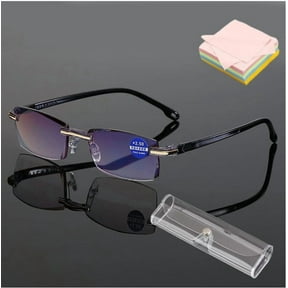 Blue Ease Optics Glasses, Clear Automatic Zoom Reading Eyeglasses ...