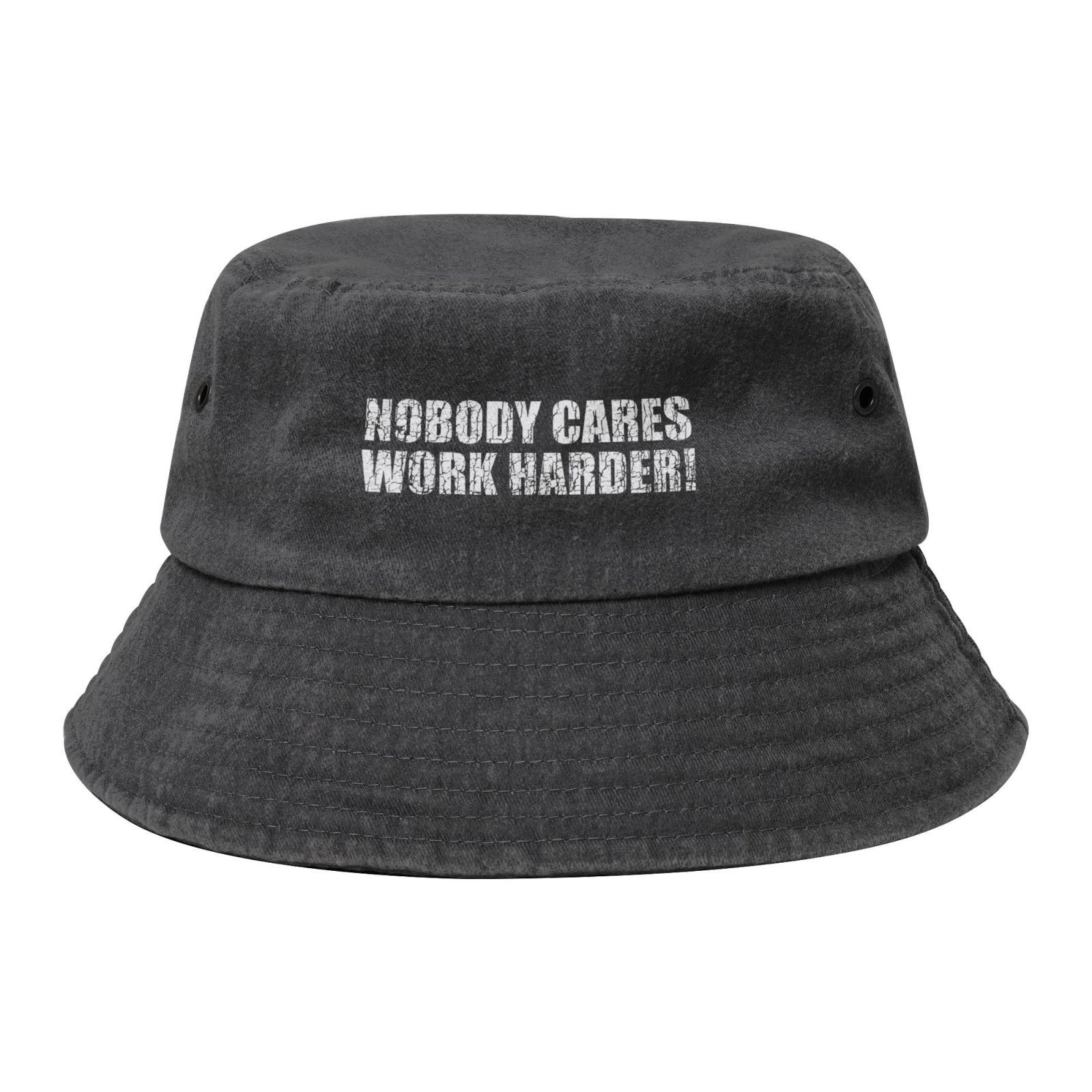 Nobody Cares Work Harder Summer Bucket Hat Fishing Hat Wide Brim Sun ...