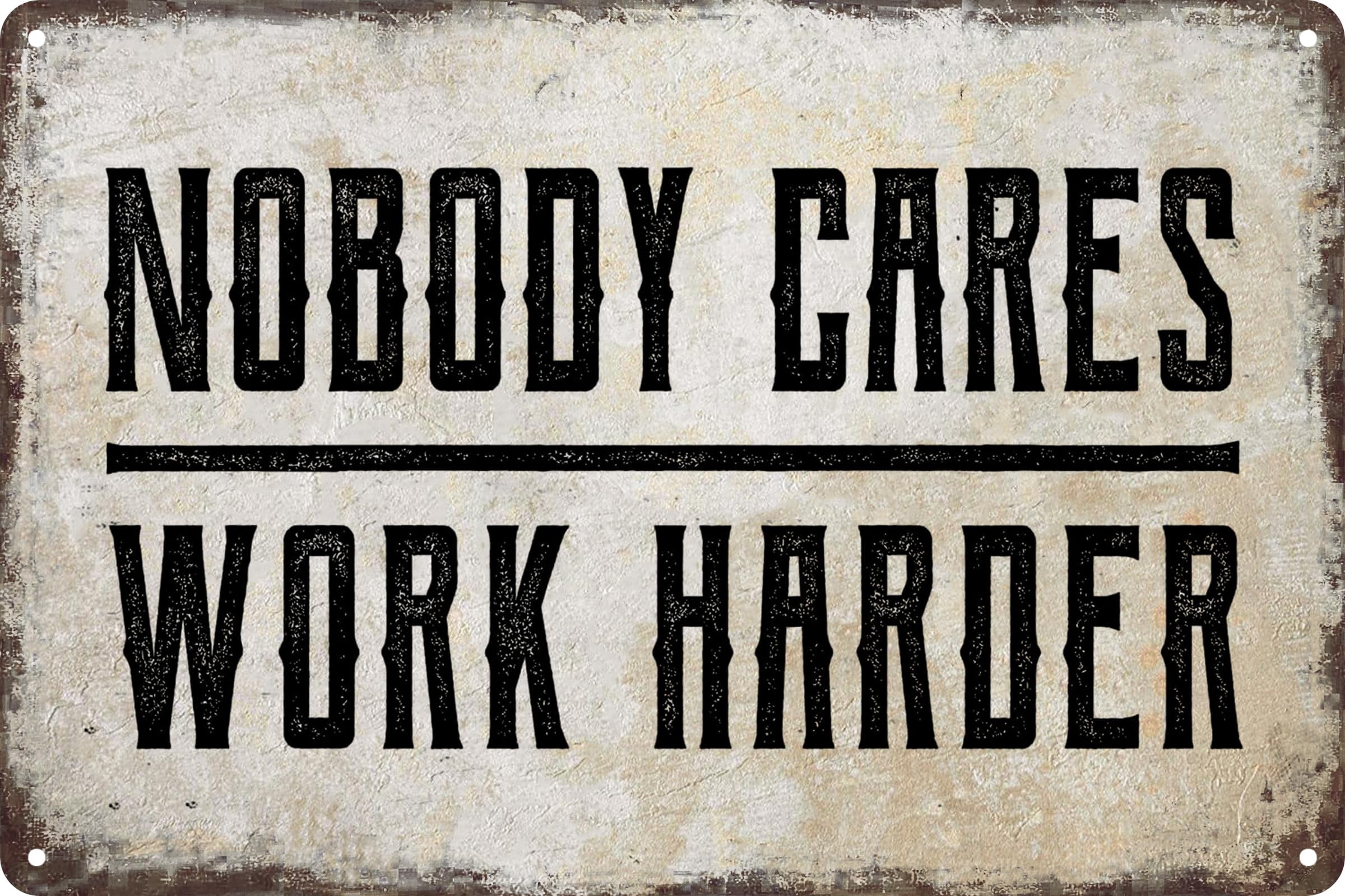 Nobody Cares Work Harder Wall Decal - Inspiring Gym and Office Decor ...