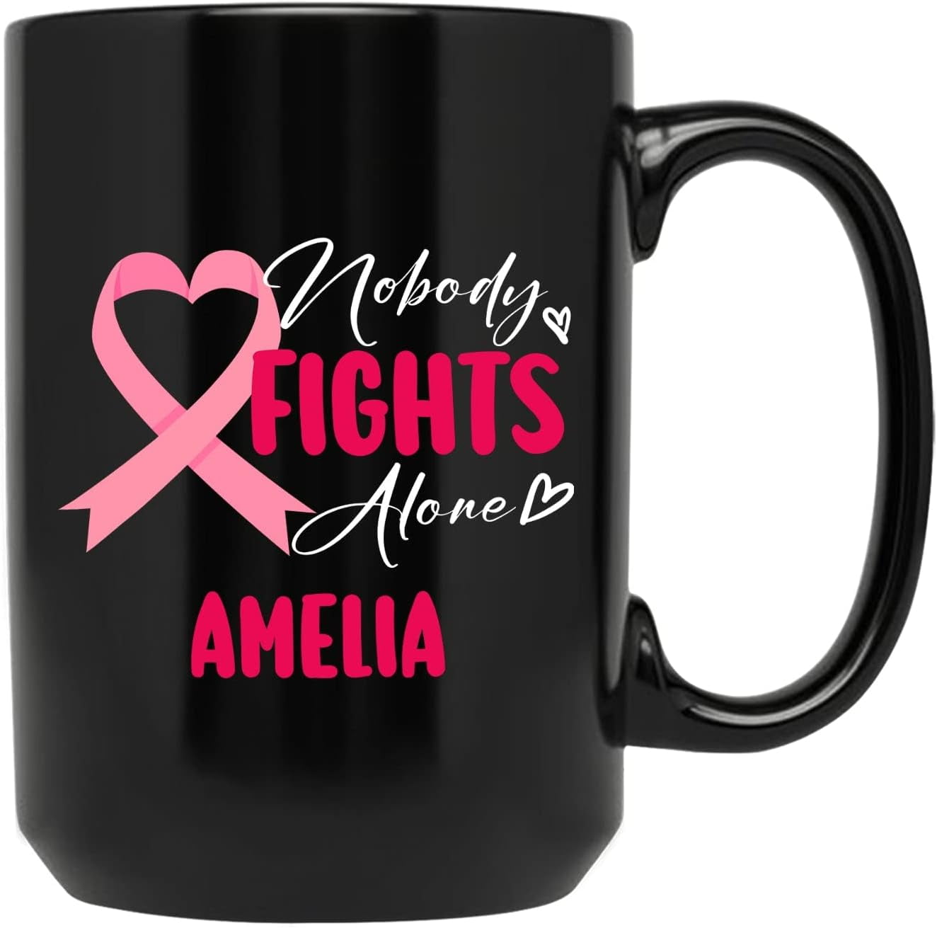 Nobody Flights Alone Mug, Personalized Cancer Survivor Gift, Custom ...