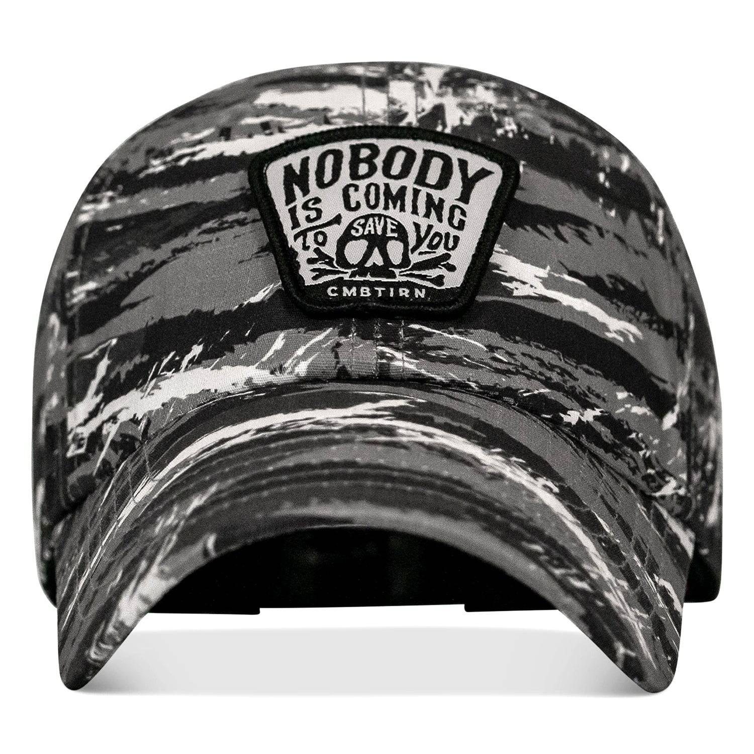 Nobody Is Coming To Save You Skull Patch Ripstop Low Pro Operator Hat ...