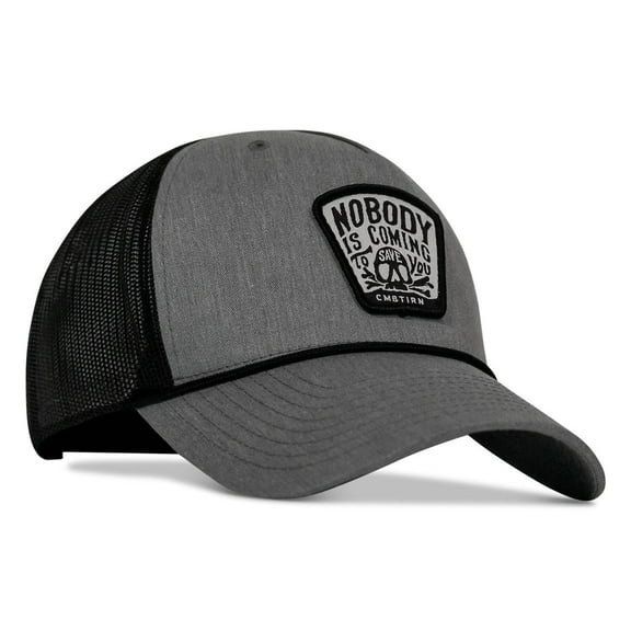 Combat Iron Nobody Is Coming To Save You Skull Patch Snapback Hat Bdu ...