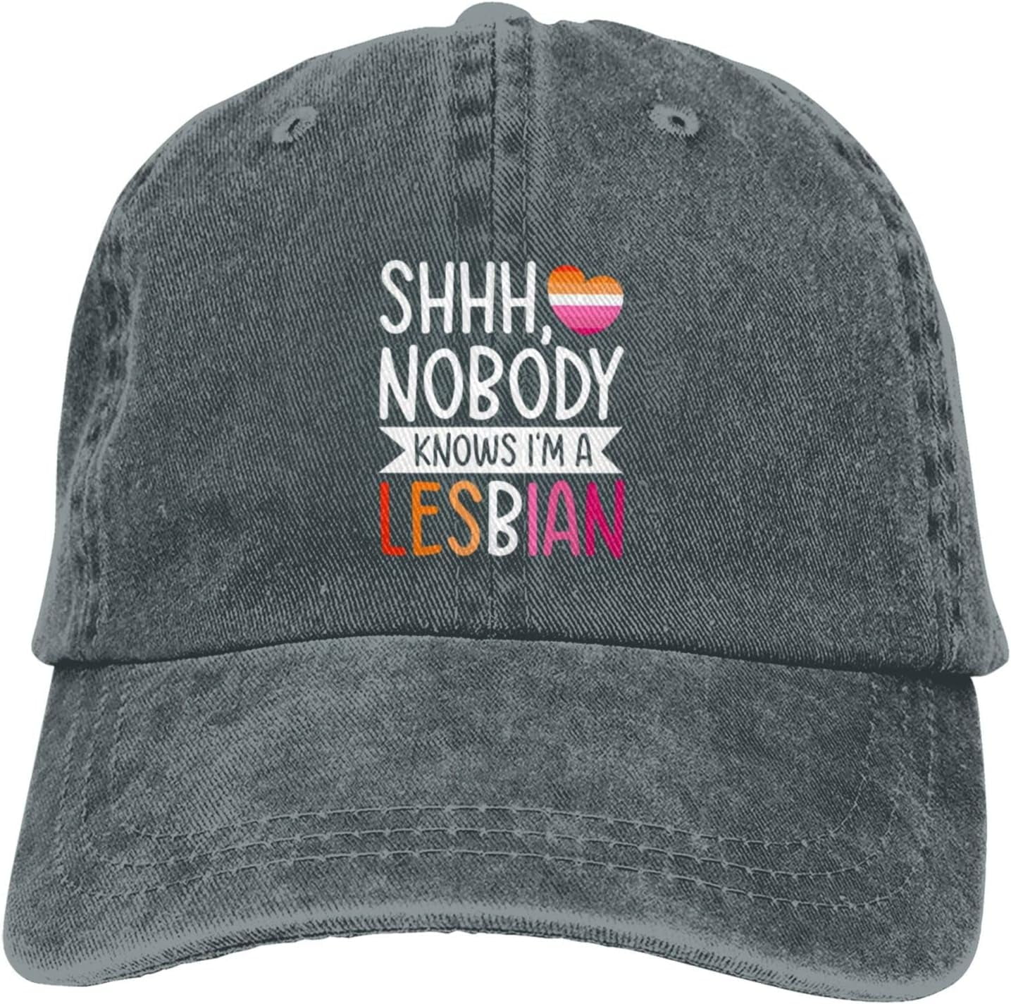 Nobody Knows I M A Lesbian LGBTQ Gay Pride Trucker Hat LGBT Pride ...