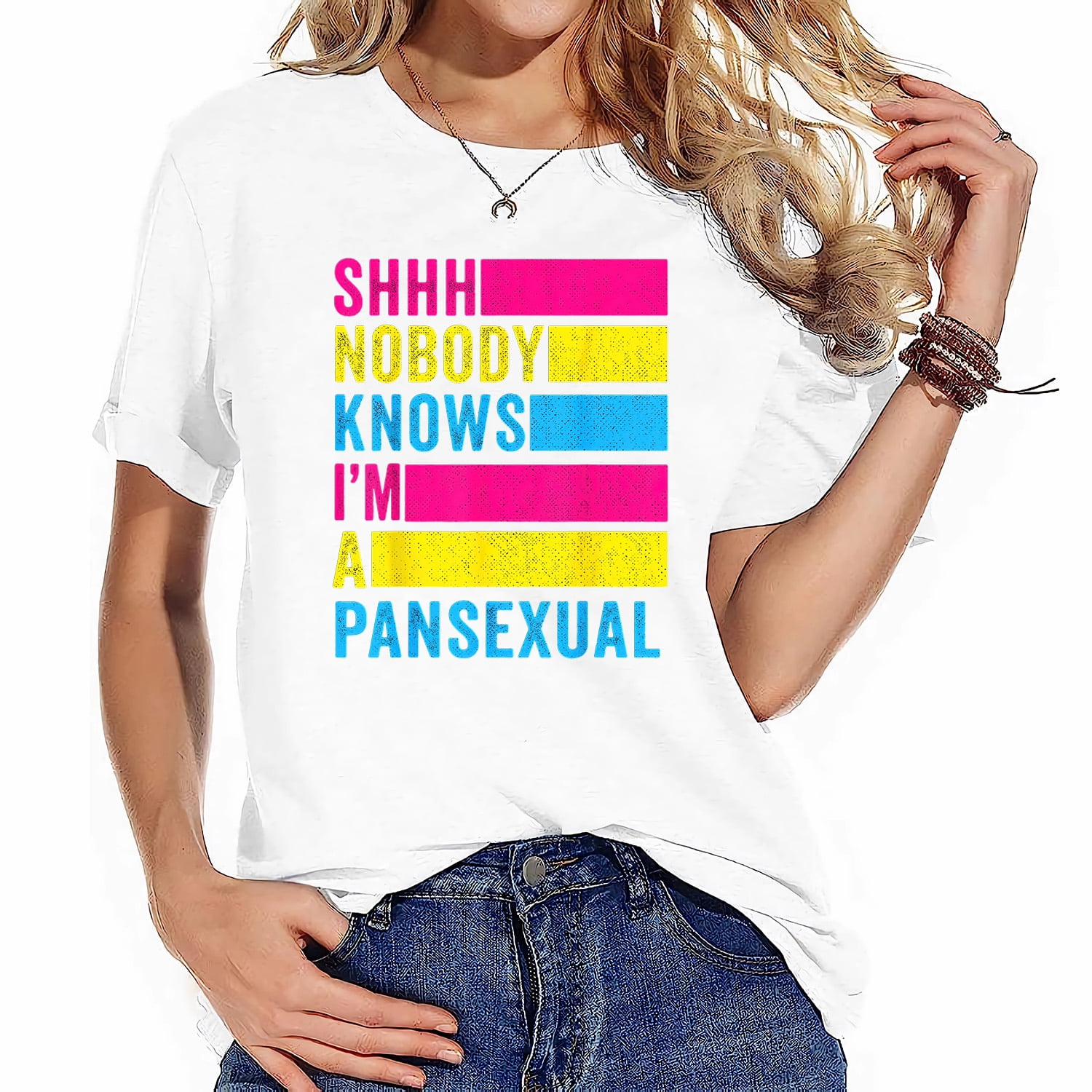 Nobody Knows I'm Pansexual LGBT Pansexual Pride T-Shirt - Walmart.com