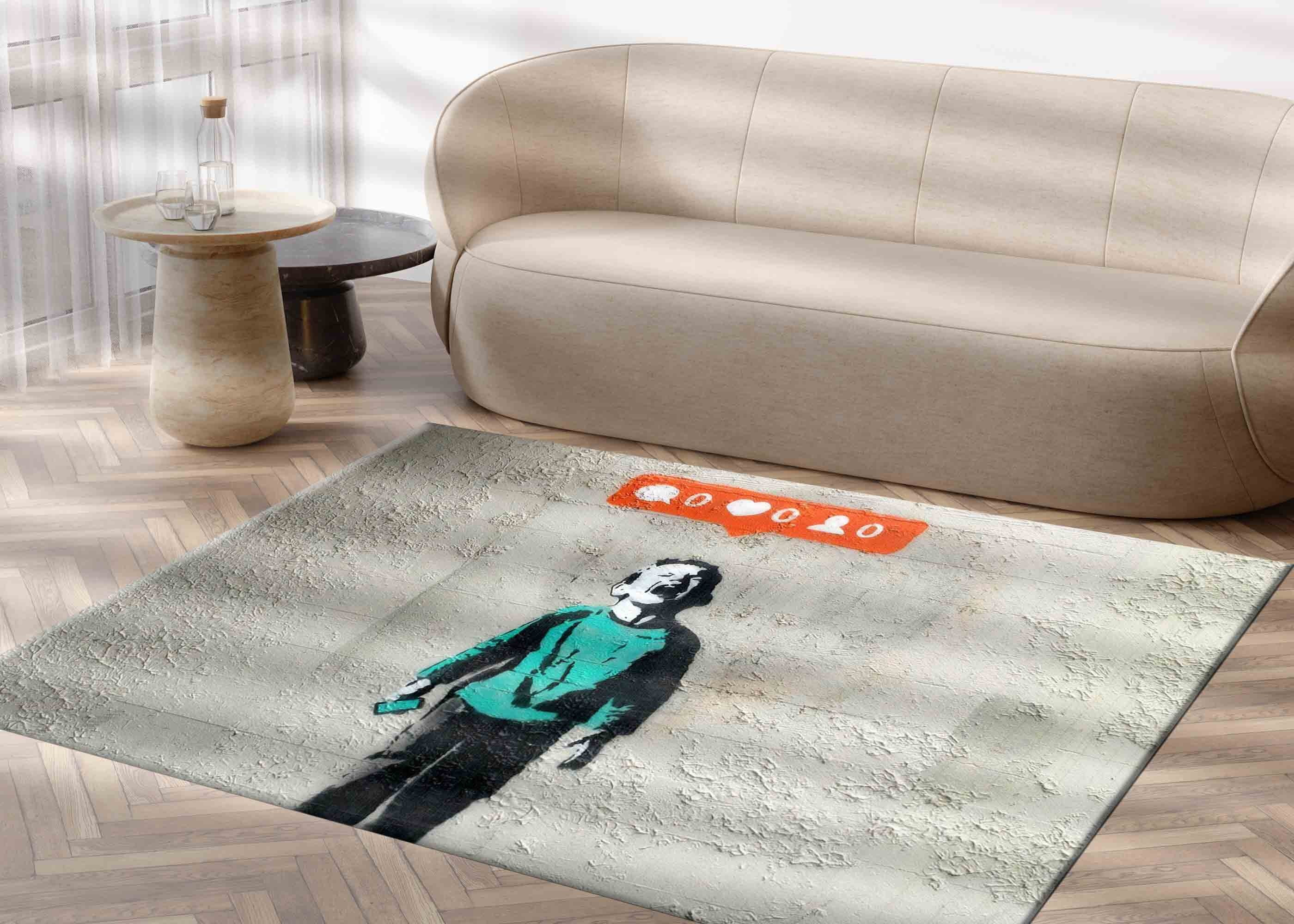 Nobody Like Me Rug, Rug, Banksy Rugs, Children Banksy Rug, Classic Rug ...