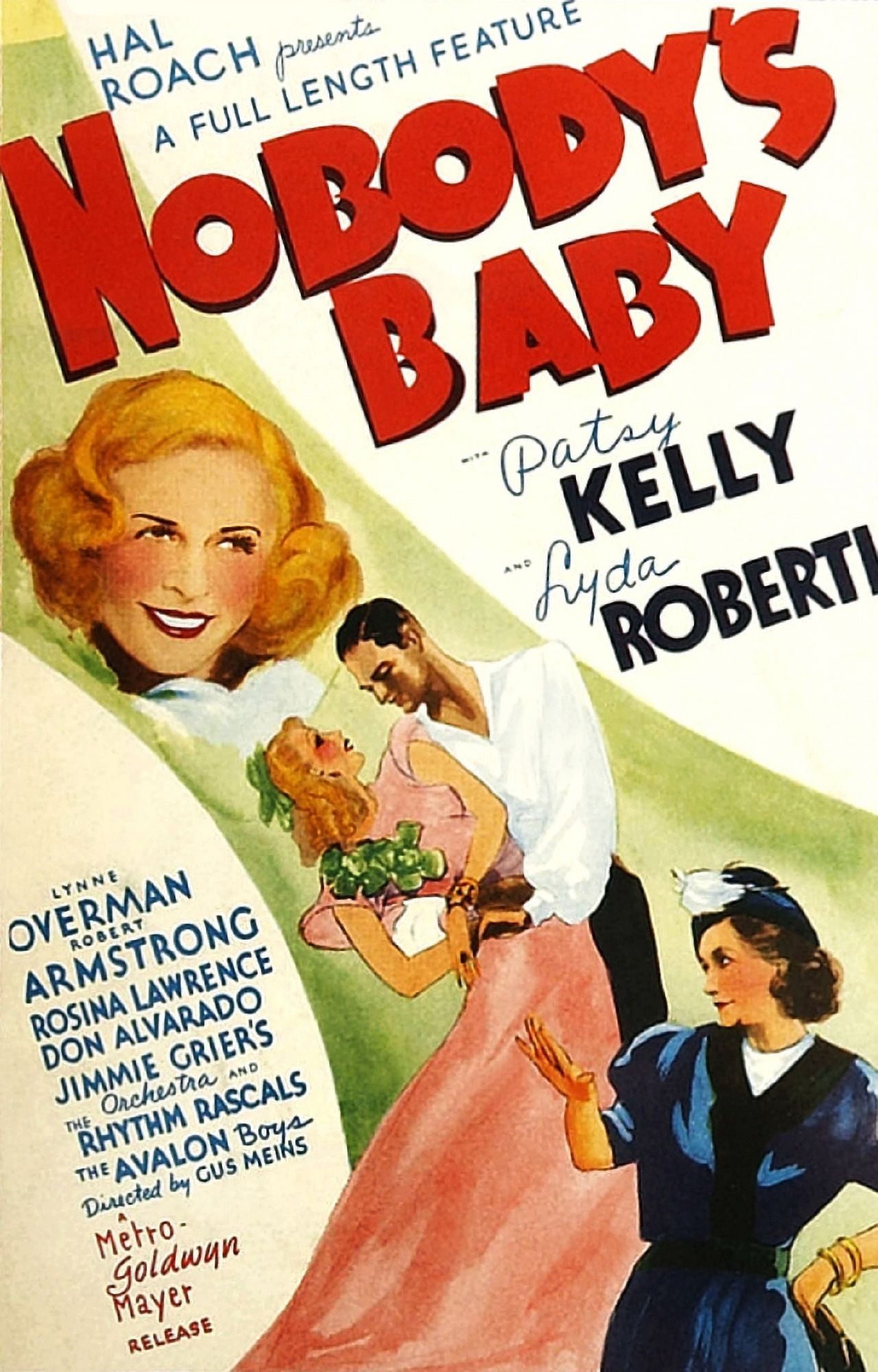 Nobody'S Baby Us Poster Art From Left: Lyda Roberti Rosina Lawrence (In Pink) Don Alvarado Patsy ...