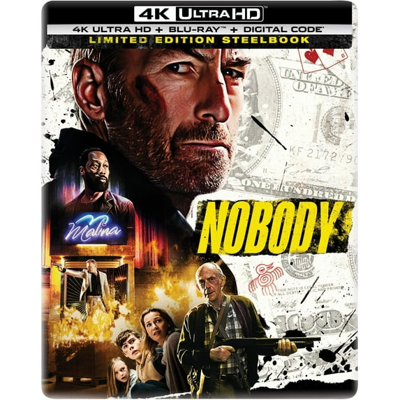 Nobody (Steelbook) (4K Ultra HD + Blu-ray + Digital Copy), Action, Universal - Walmart.com