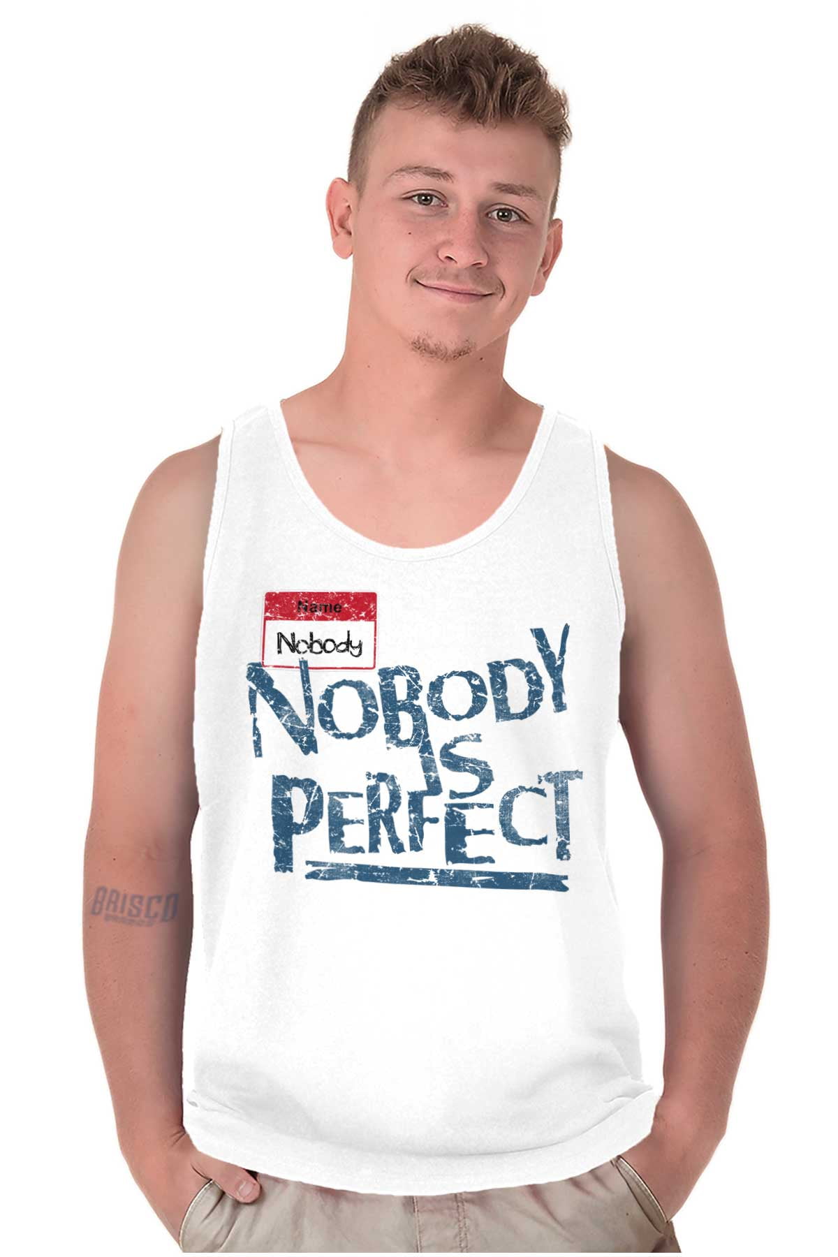 Nobody is Perfect Saying Sarcastic Tank Top T Shirts Men Women Brisco ... Nobody is Perfect Saying Sarcastic Tank Top T Shirts Men Women Brisco ...