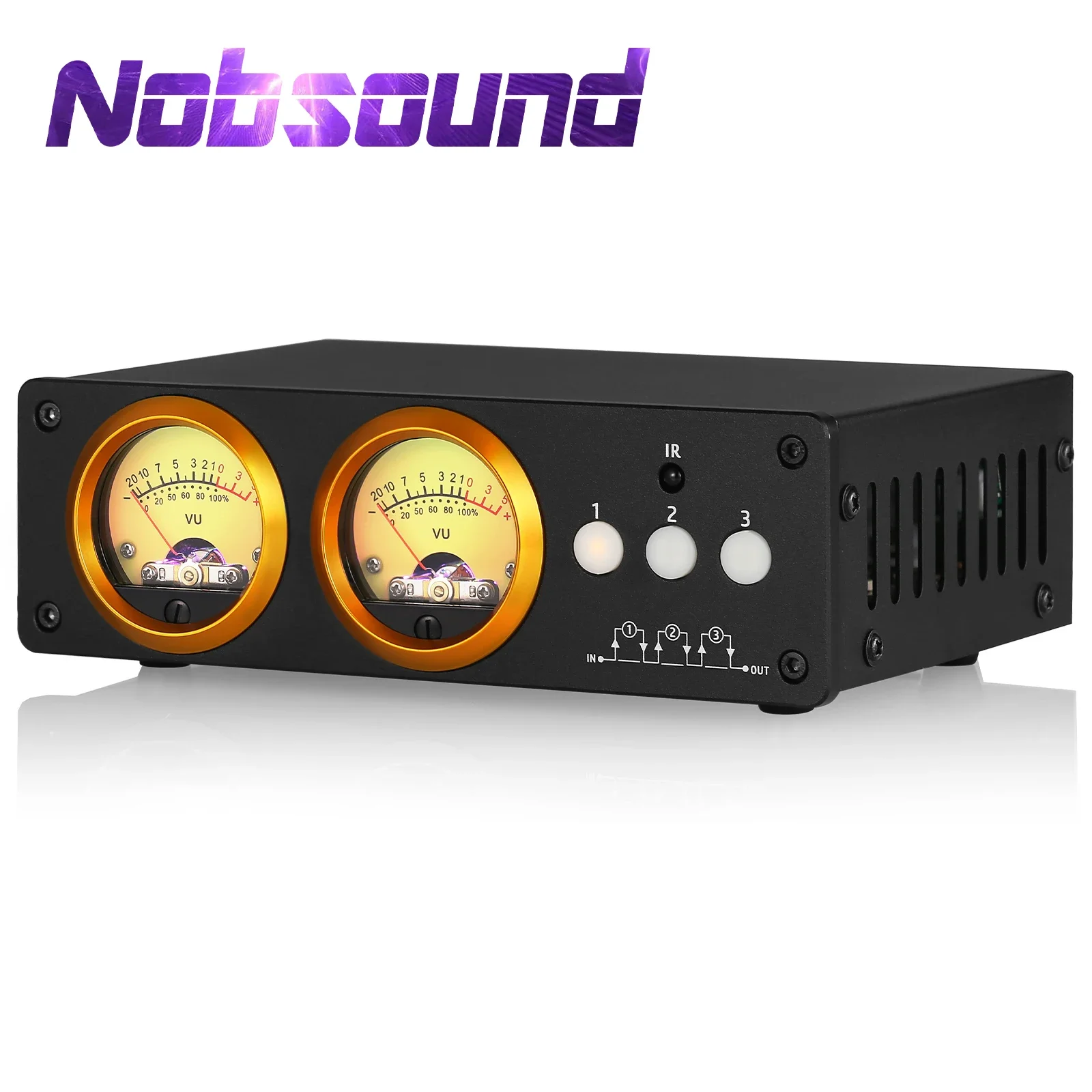 Nobsound L3 3-way Loop Switcher Box Stereo 1(3)-IN-3(1)-OUT Audio ...