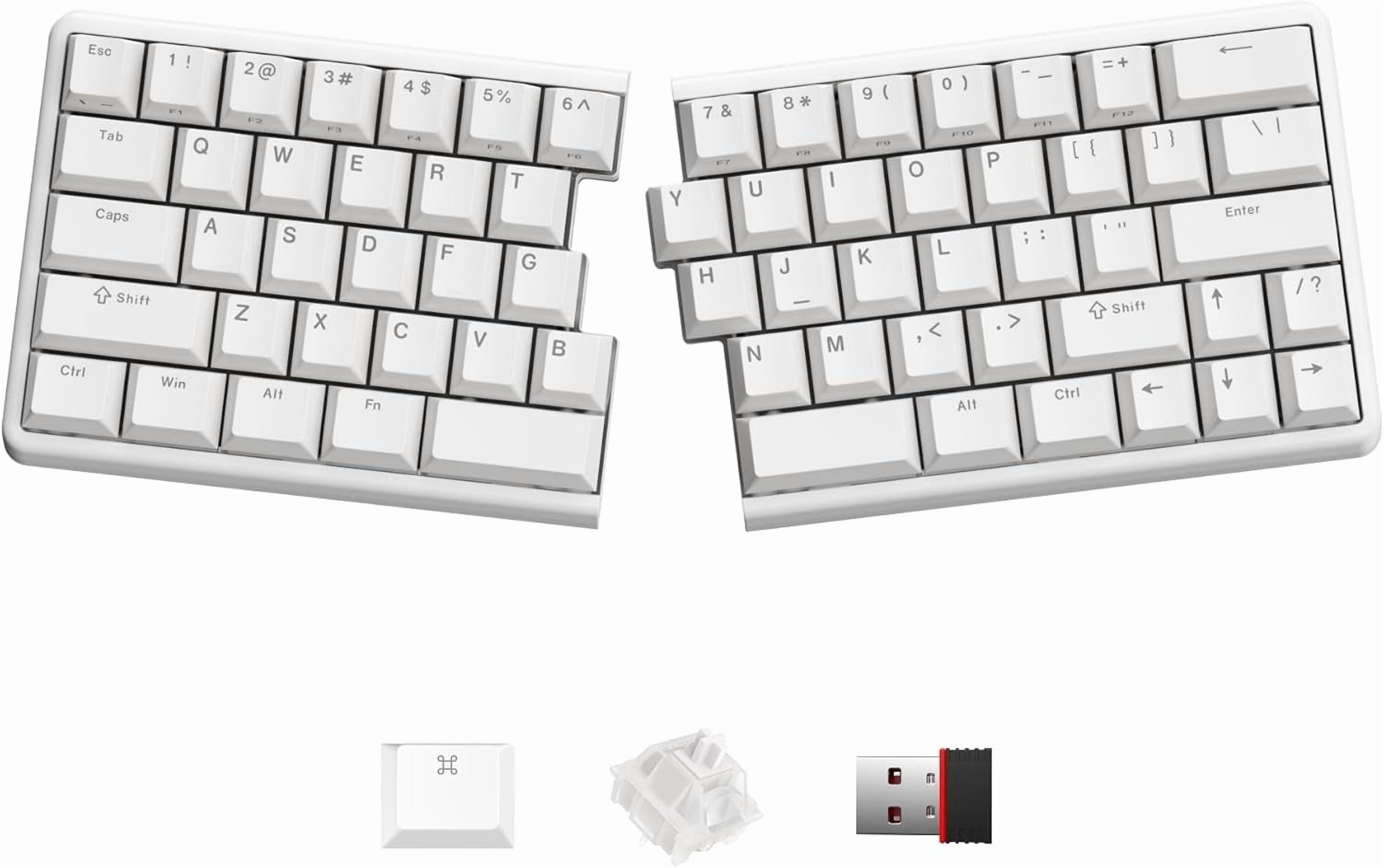NocFree Wireless Ergonomic Split Mechanical Keyboard - Linear, Standard ...