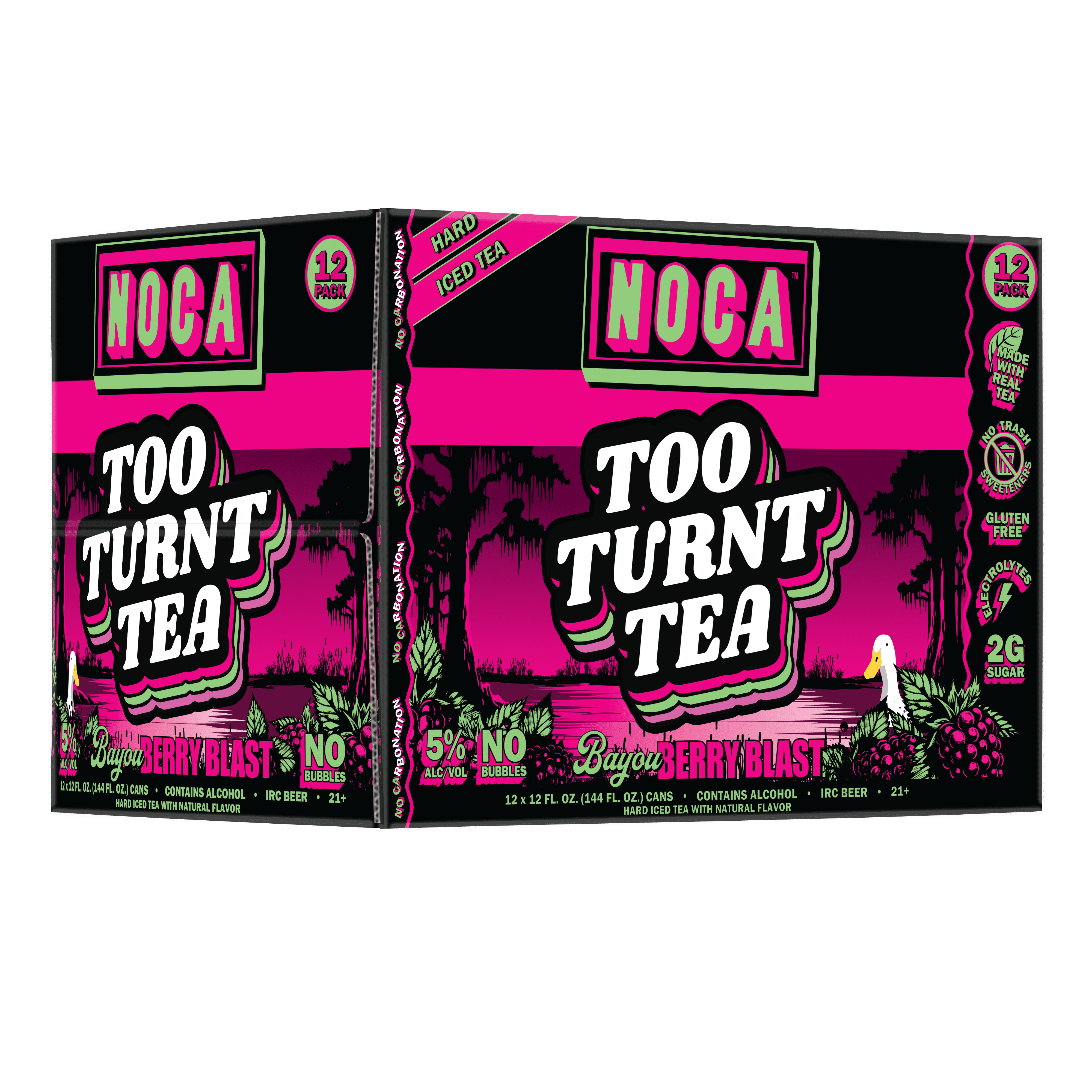 Noca Too Turnt Tea Bayou Berry Blast Beer 12 - 12 fl oz Cans - Walmart.com