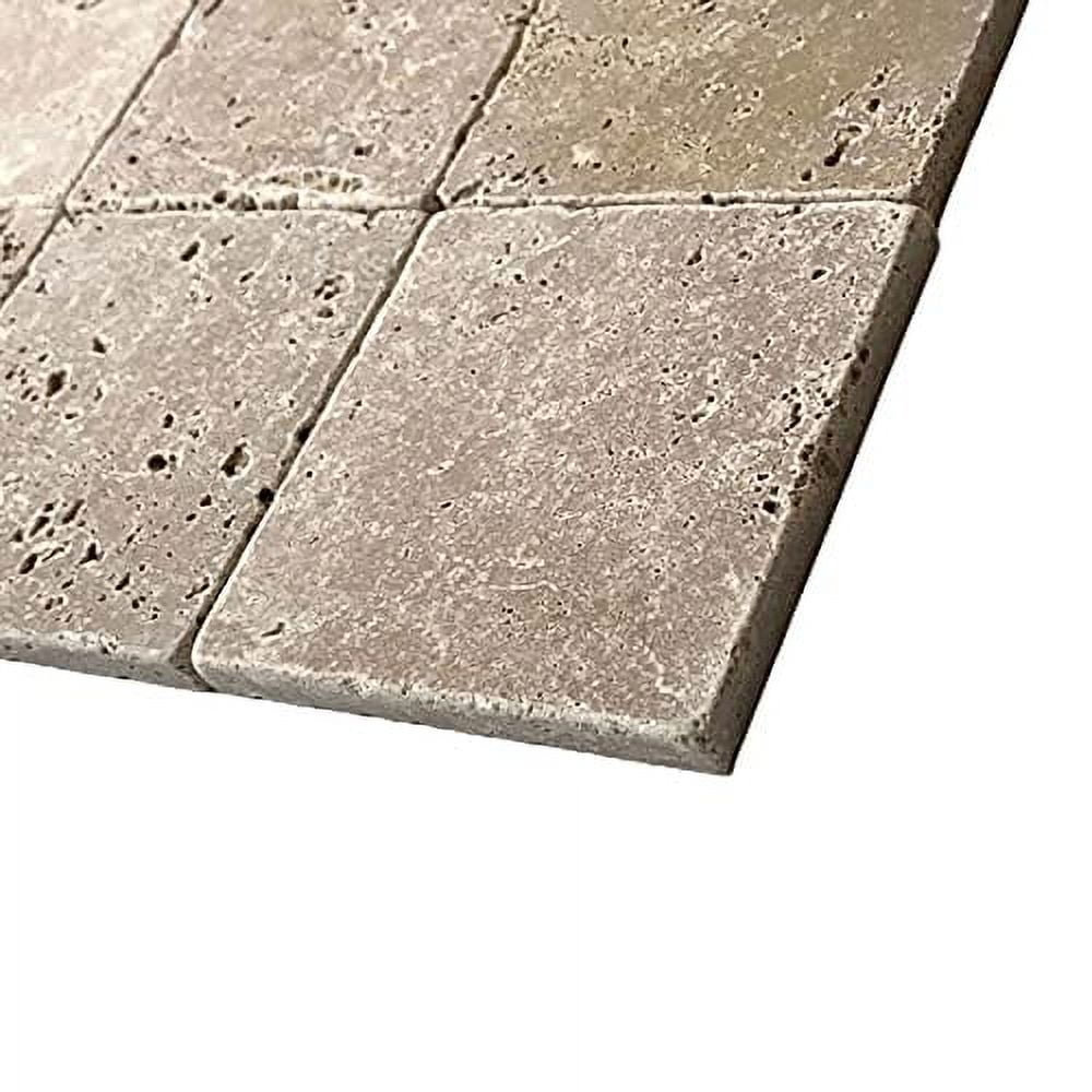 Noce 4x4 Tumbled Travertine Floor Backsplash 9 Piece Pack - Walmart.com