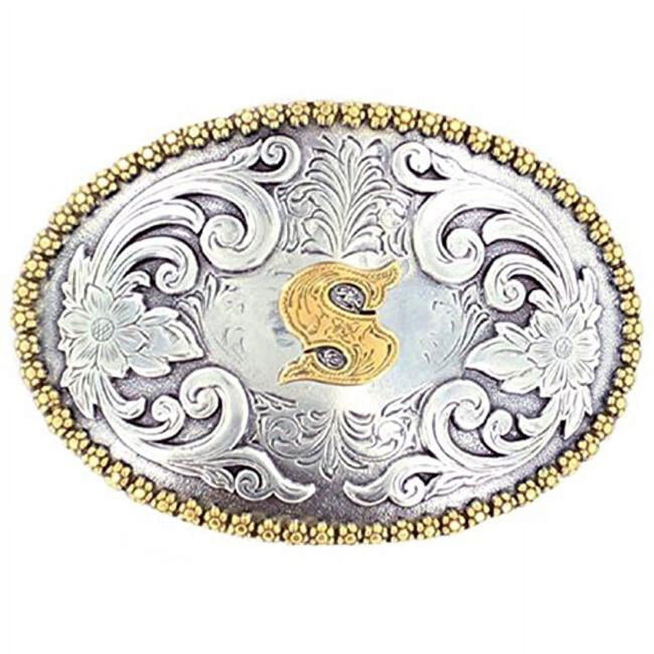 Oval Initial Buckle by Nocona Belt Co. Choose Your Letter , Silver ...