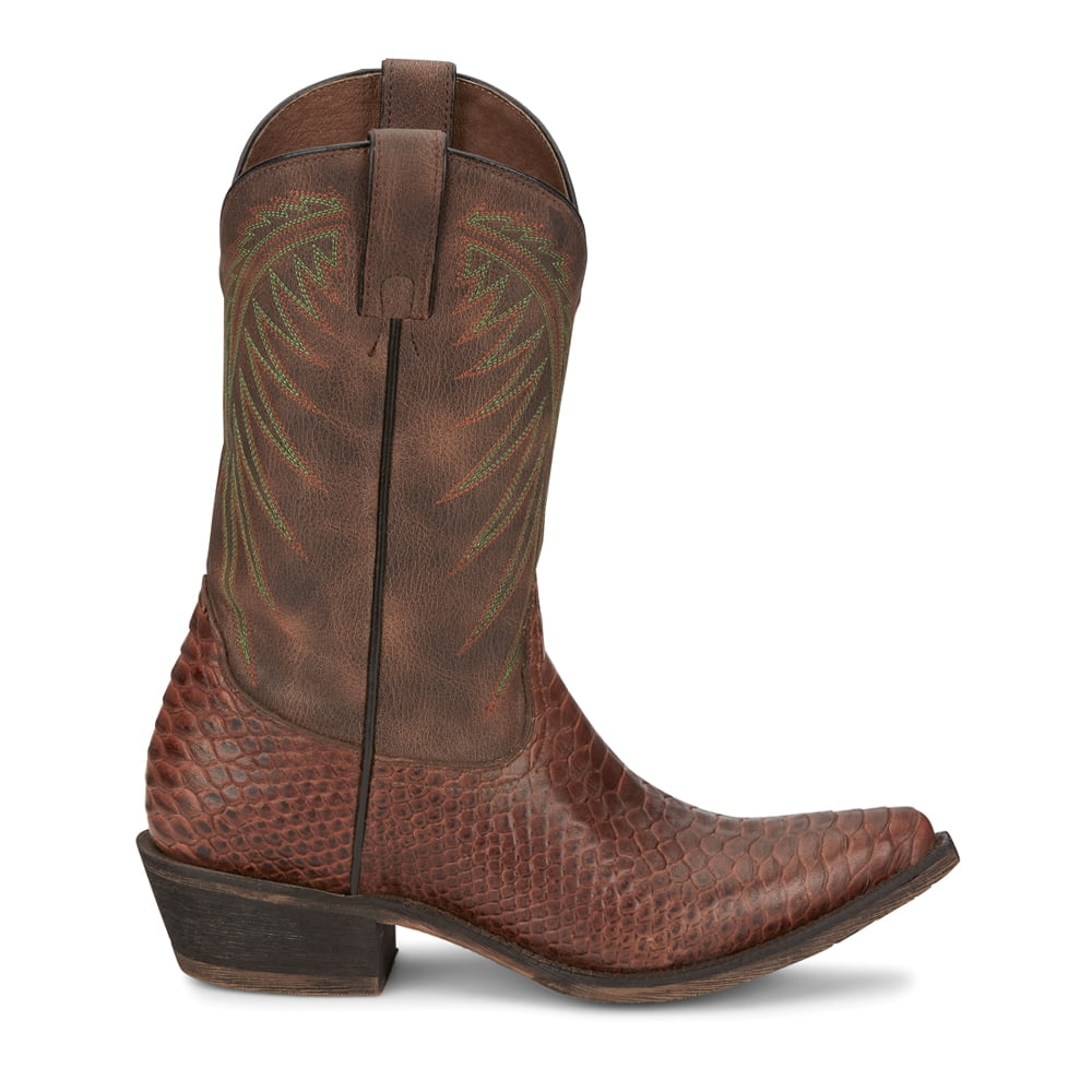 Nocona Boots Womens Carlita Rodeo Snake Print Snip Toe Cowboy Mid Calf ...