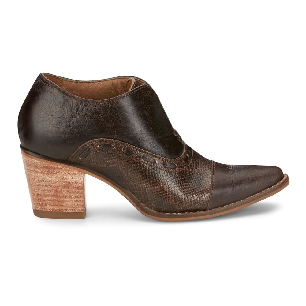 Nocona Boots Womens Sherry Snake Print Snip Toe Cowboy Ankle Boots ...