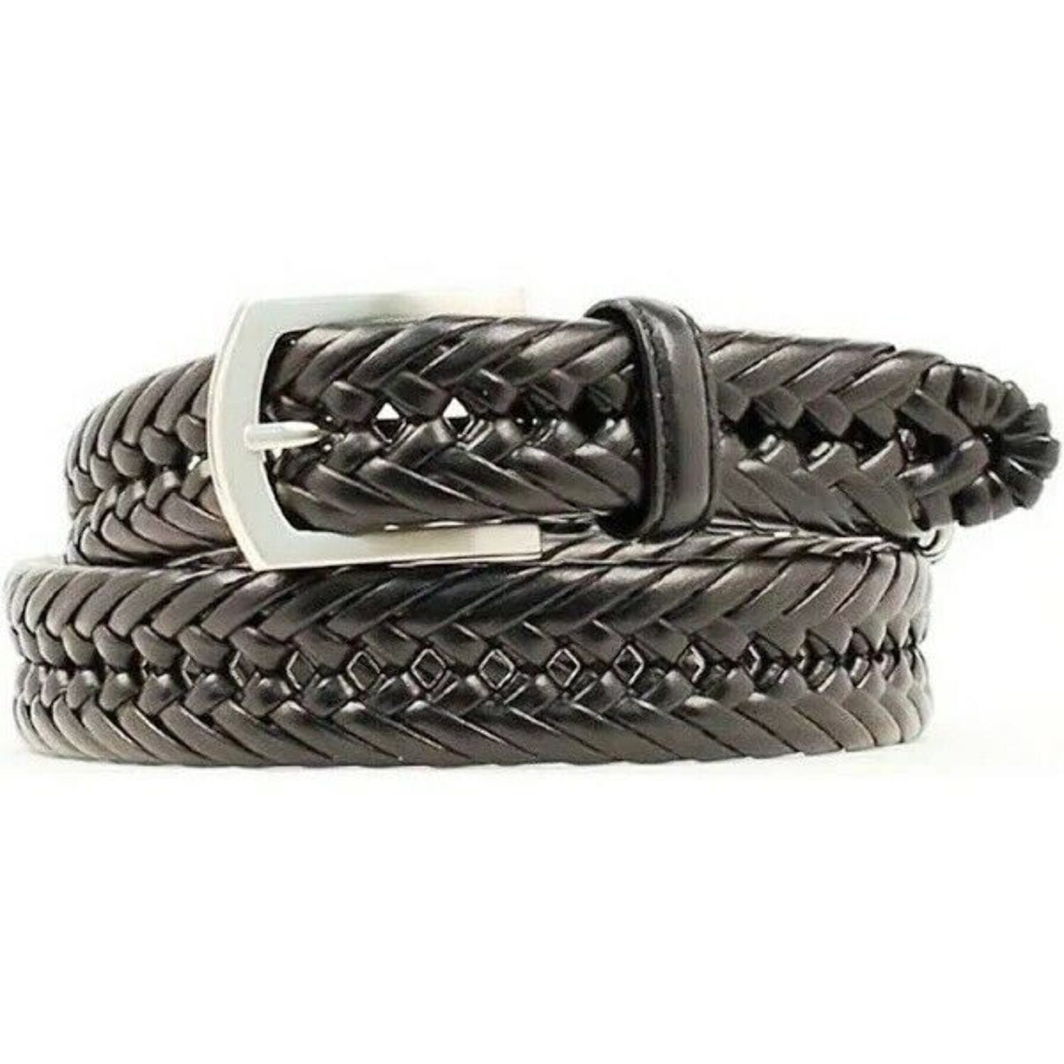Nocona Hired Hand Men's Black Braided Leather Belt N2630601 - Walmart.com