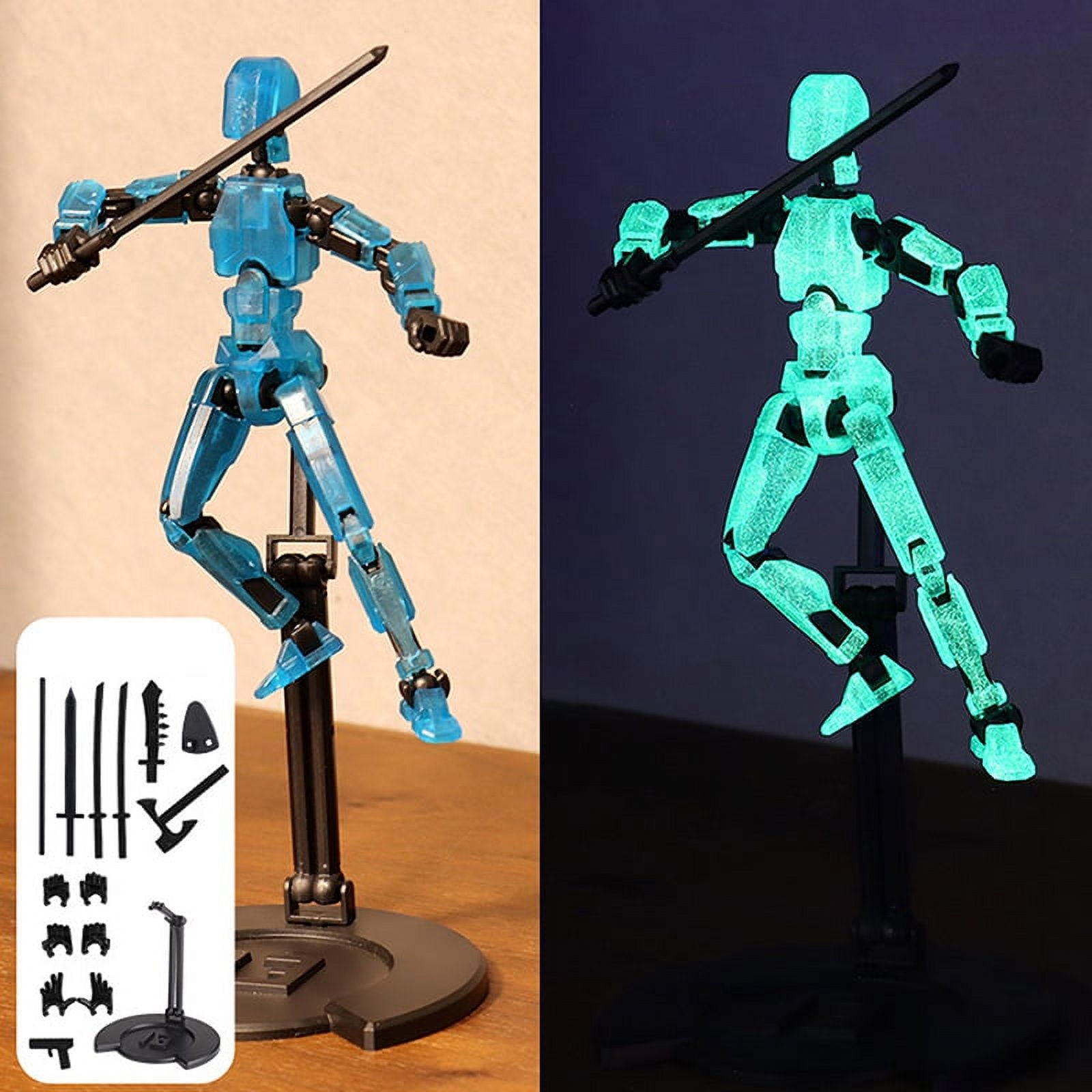 Noctilucent Multi-Jointed Movable Shapeshift Robot 3D Printed Mannequin ...