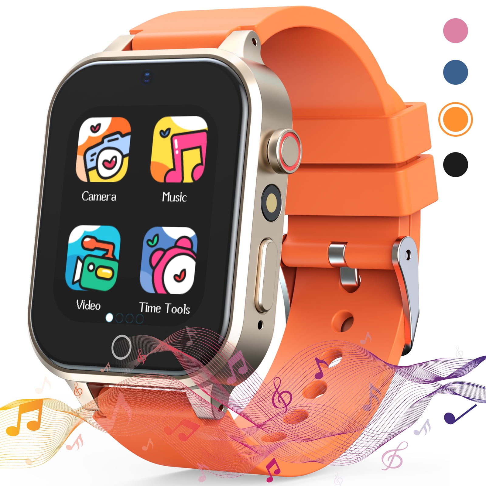 Noctiluxia Kids Smart Watch, Orange, New, 1 Count - Walmart.com