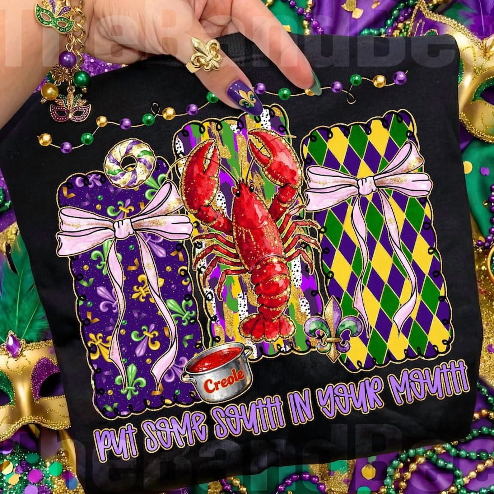 Nodb Cajun Cooking Shirt Mardi Gras Crawfish Shirt Southern Flavor ...