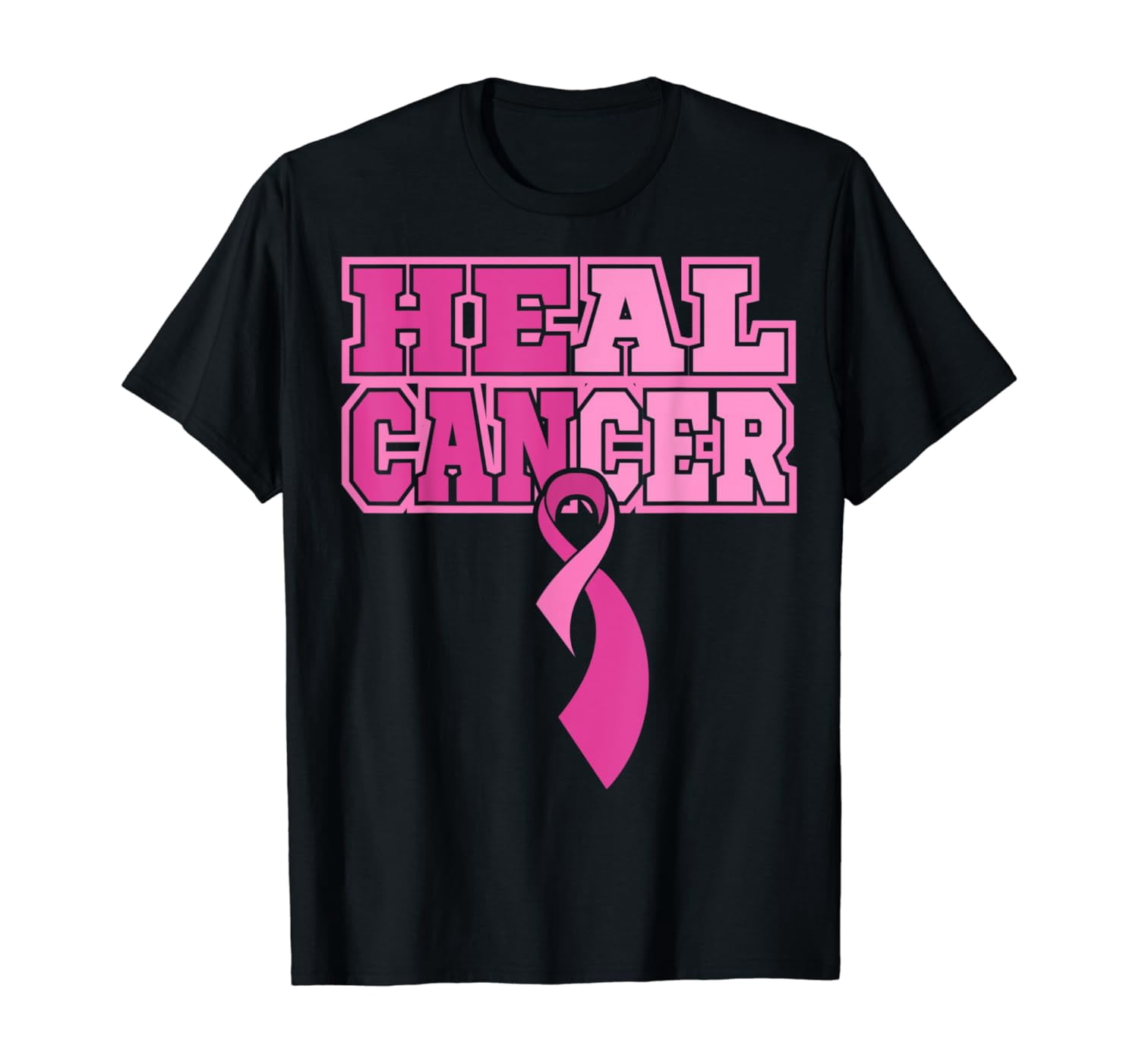 Nodb Cancer Survivor World Cancer Day Gift Pink Ribbon T-Shirt BLACK ...