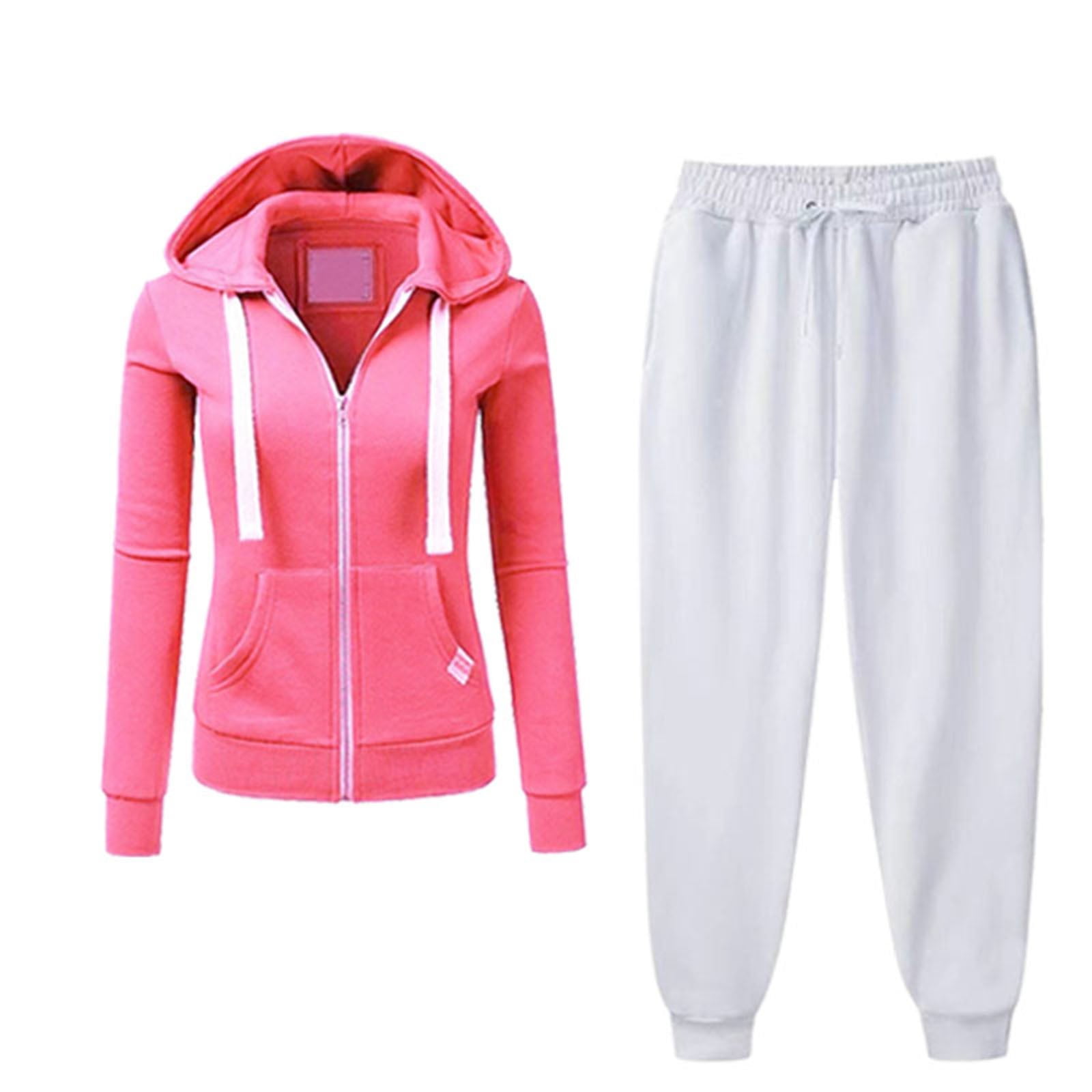 NoeCare Two Piece Outfits for Women 2024 Active Sets Zip up Hoodie ...