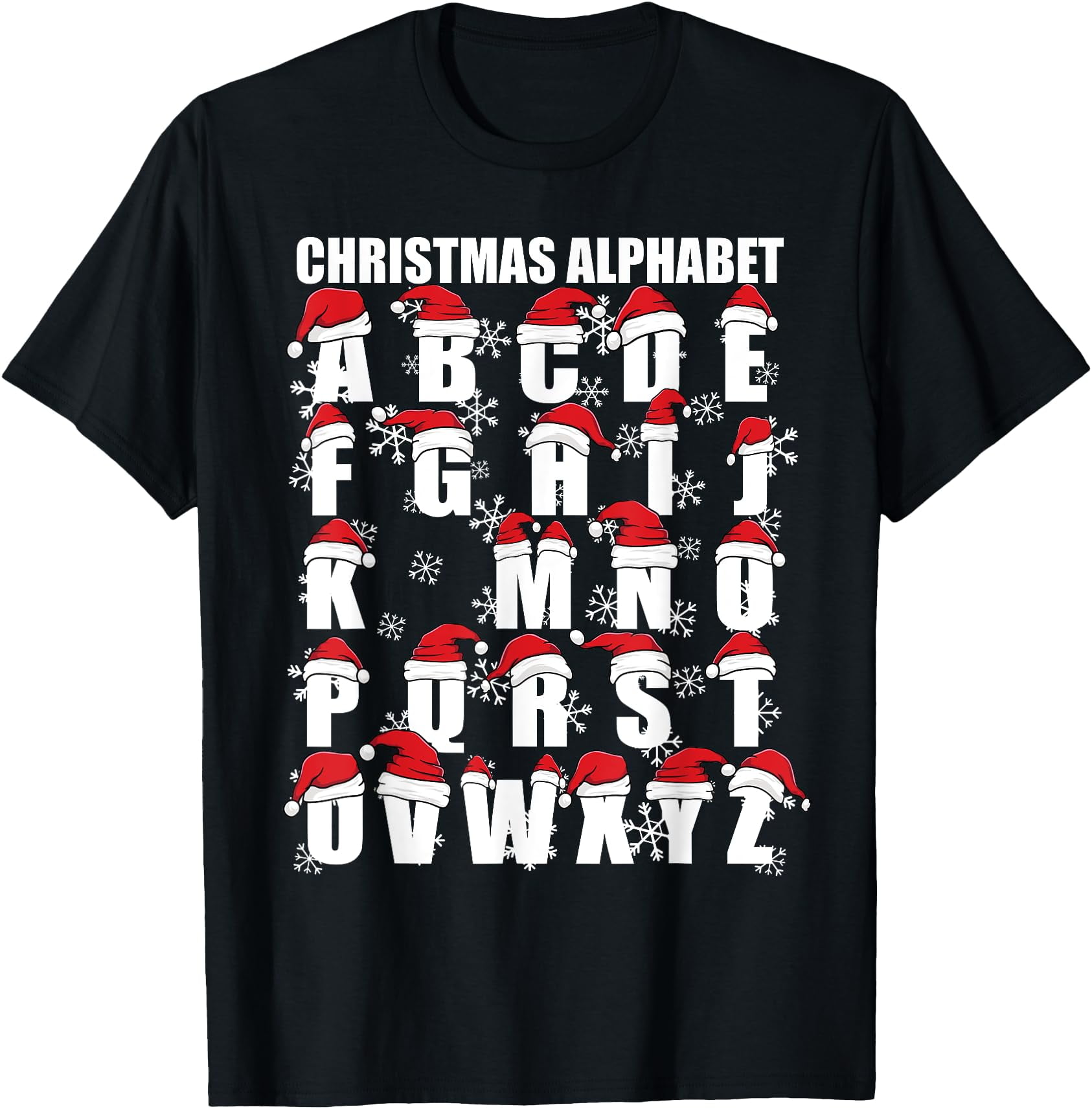 Noel Krismast Abc Teacher No L Alphabet Krismast T-Shirt - Walmart.com