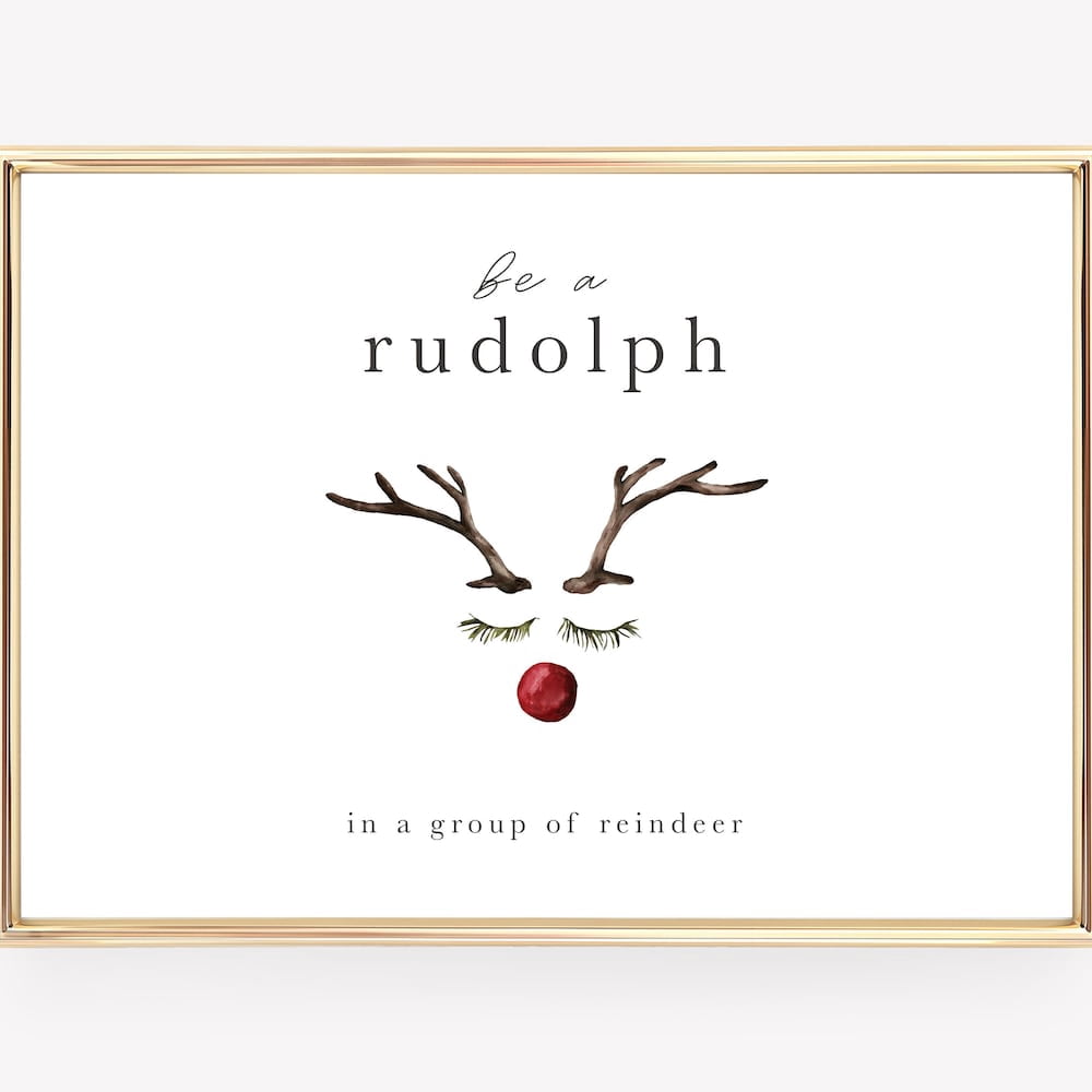 Noel Print, Noel Wall Art, Reindeer Print, Inspirational Wall Art ...