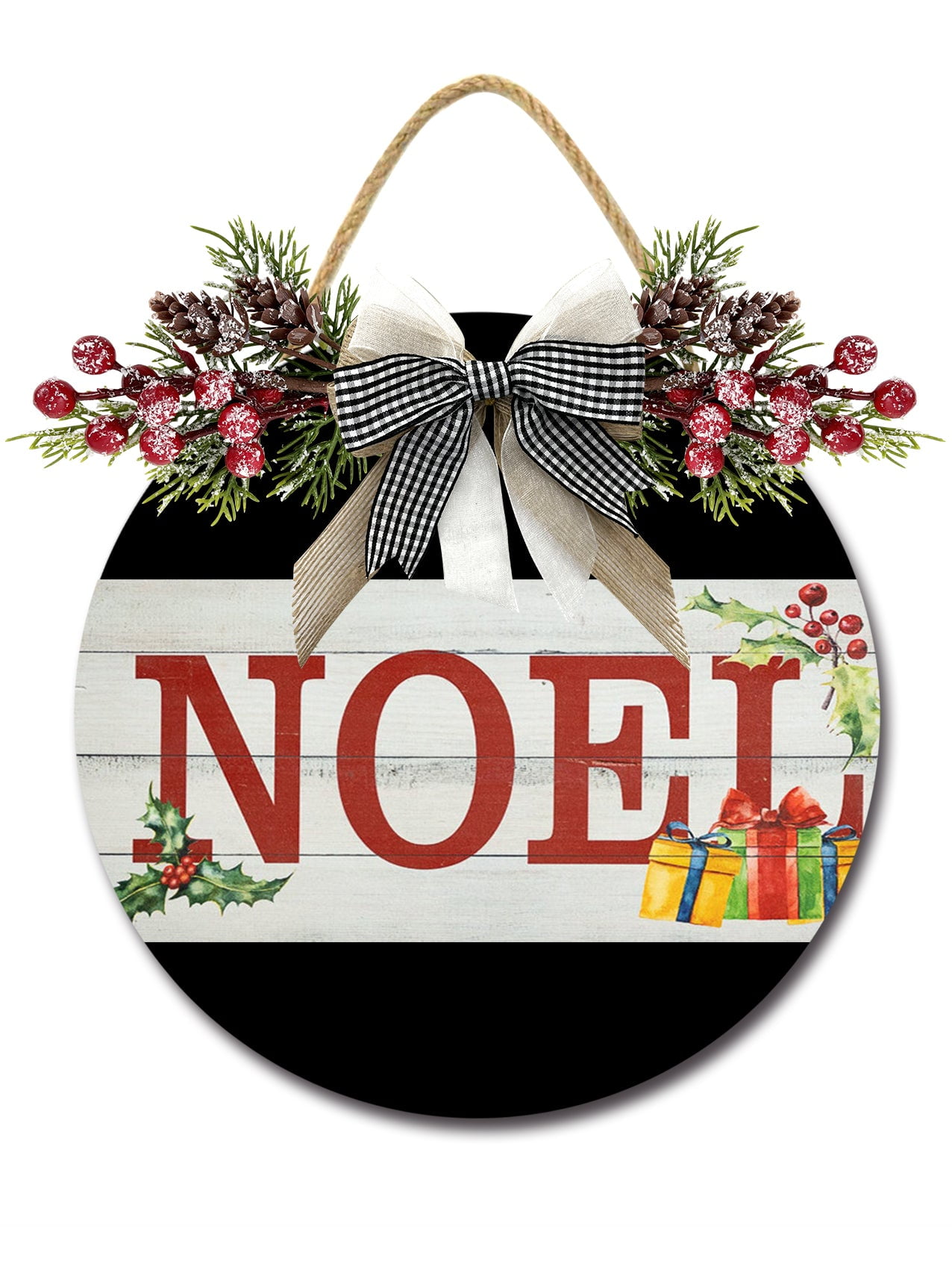 Noel Sign Farmhouse Wood Sign Front Porch Decor Rustic Wooden Sign Wall ...